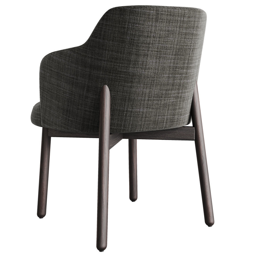 Porada Berry Dining table and Abby Chair 3D model | CGTrader