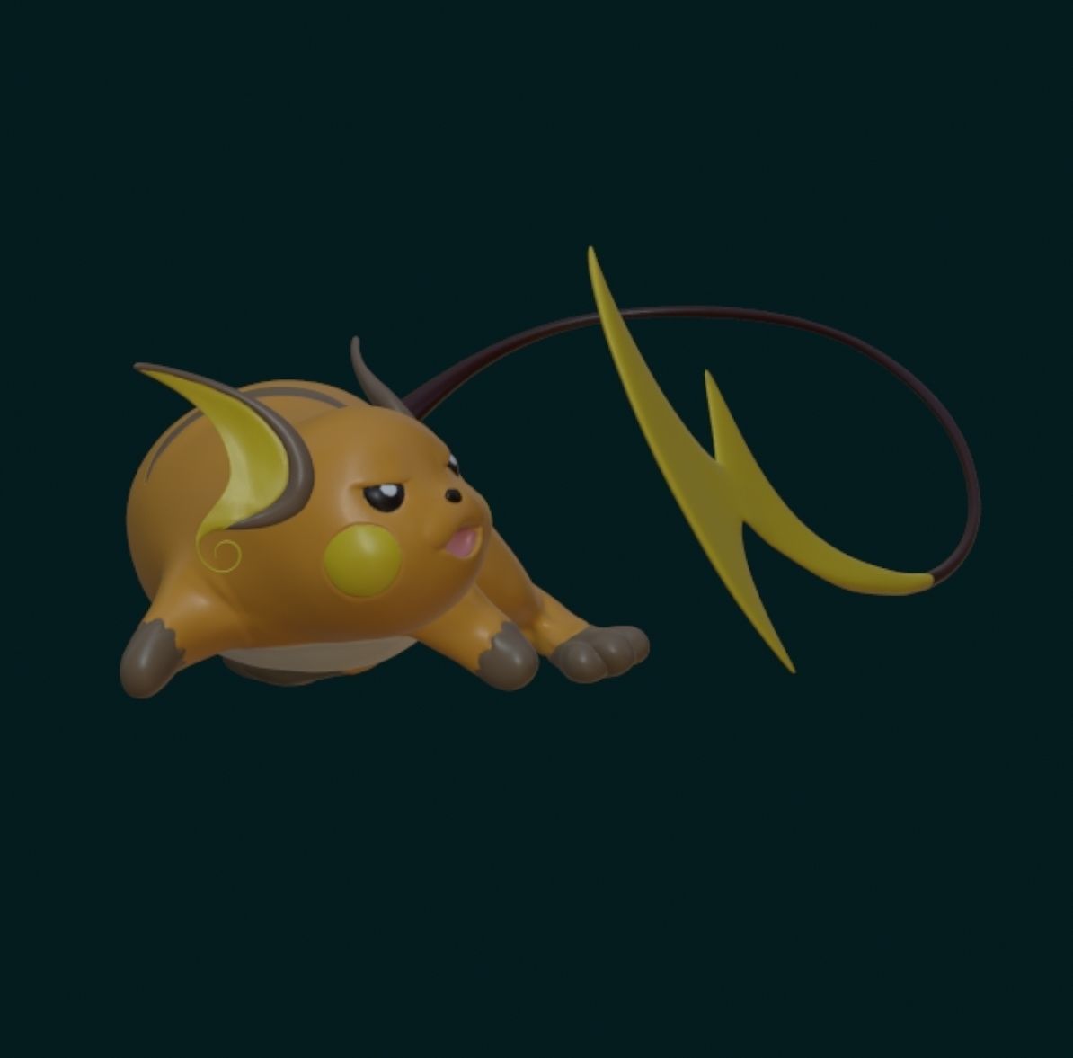 RAICHU POKEMON HIGH-RES 3D model 3D printable | CGTrader