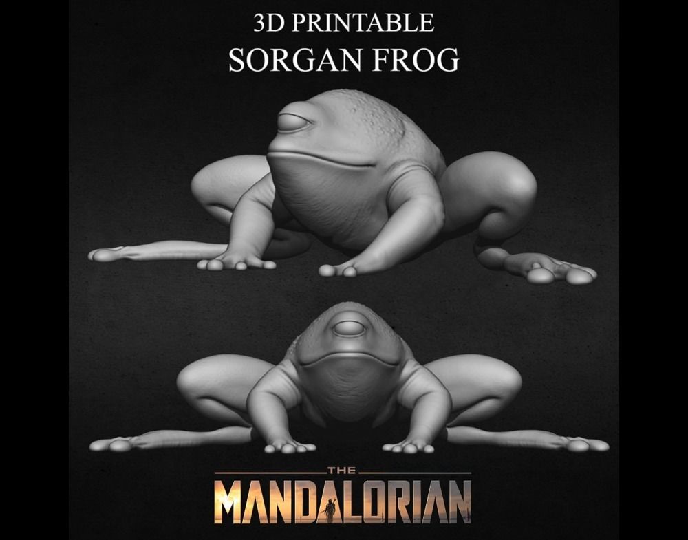 3D PRINTABLE MYTHOSAUR SKULL AND SORGAN FROG THE MANDALORIAN 3D model ...