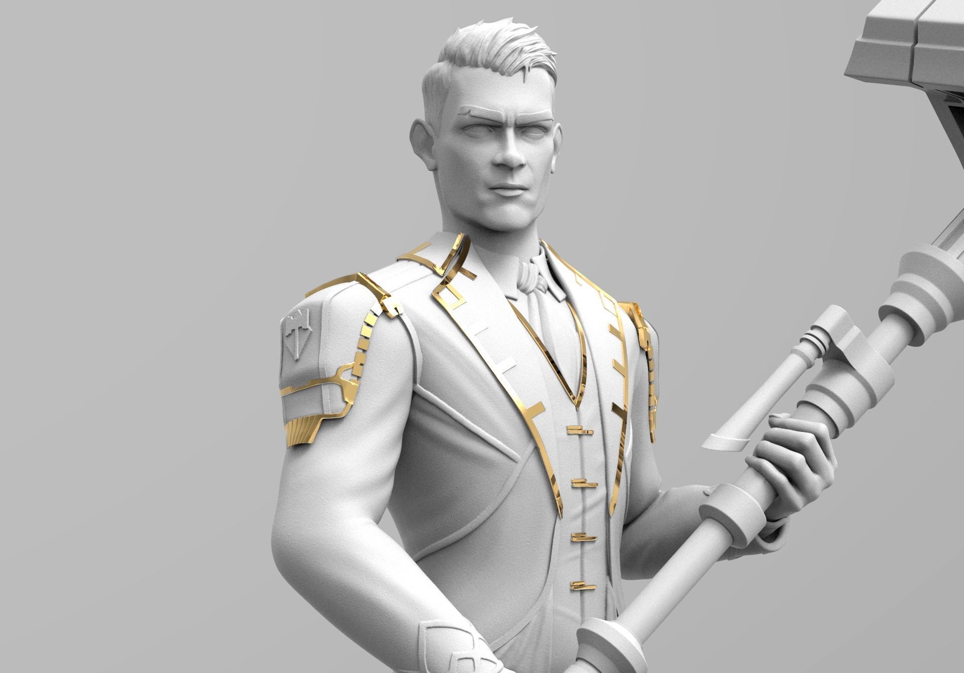 Jayce - Arcane 3D model 3D printable | CGTrader