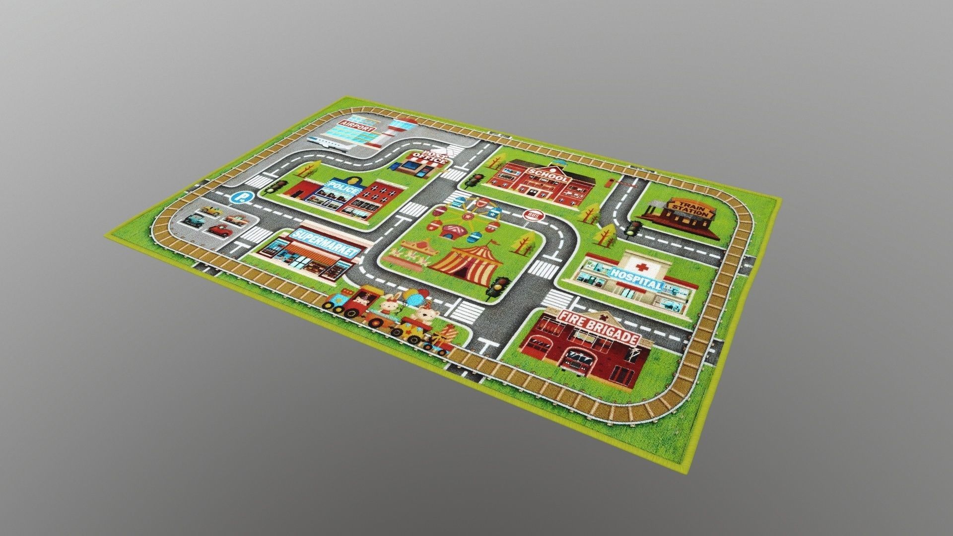 Kids Play Mat 3D model | CGTrader