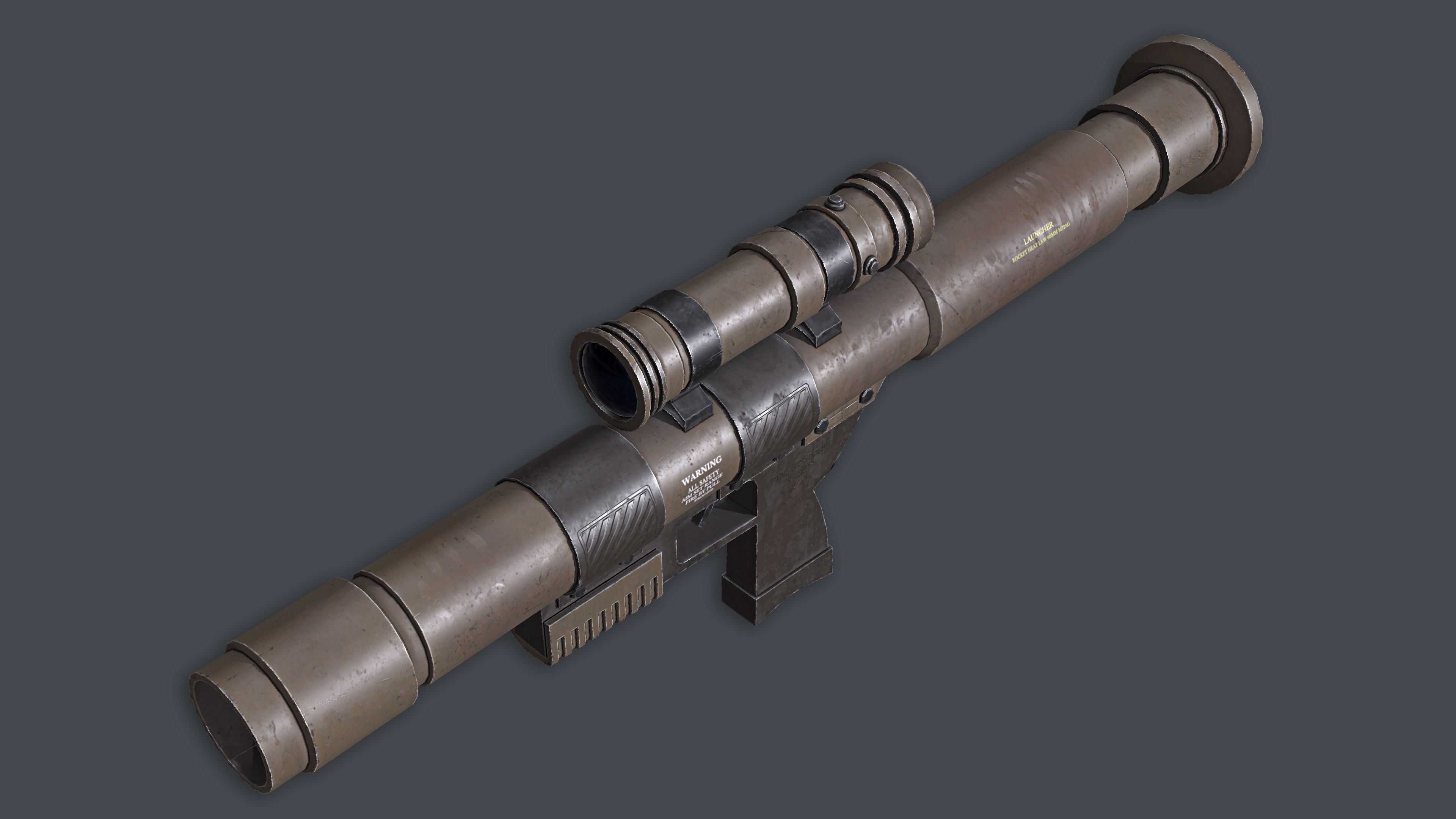 3D model Rocket Launcher Game Ready 2 VR / AR / low-poly | CGTrader