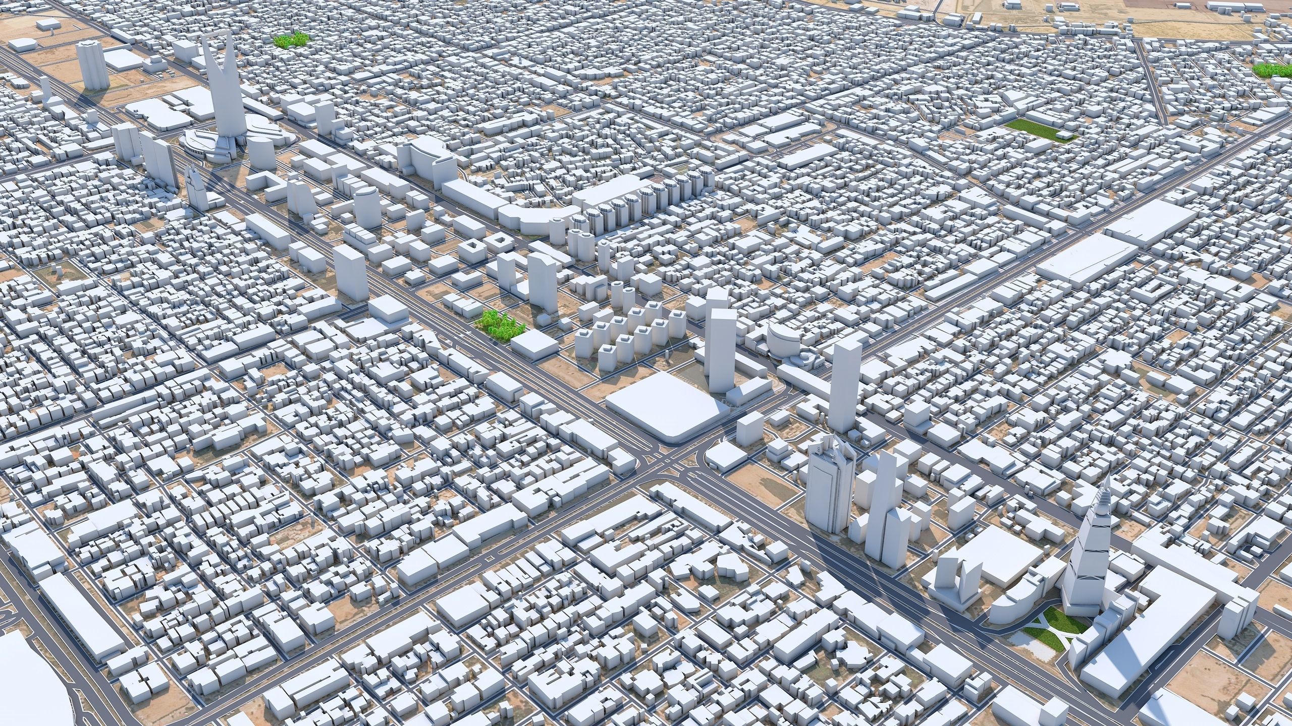 3D model Riyadh Downtown Saudi Arabia VR / AR / low-poly | CGTrader
