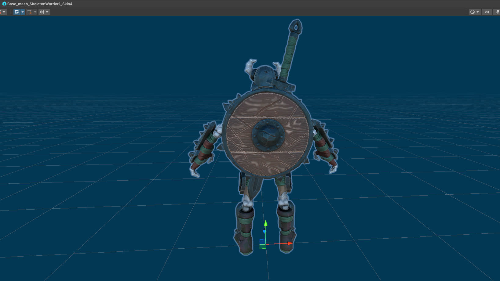 3D model Low-poly game ready models of the characters SkeletonsPack1 VR ...