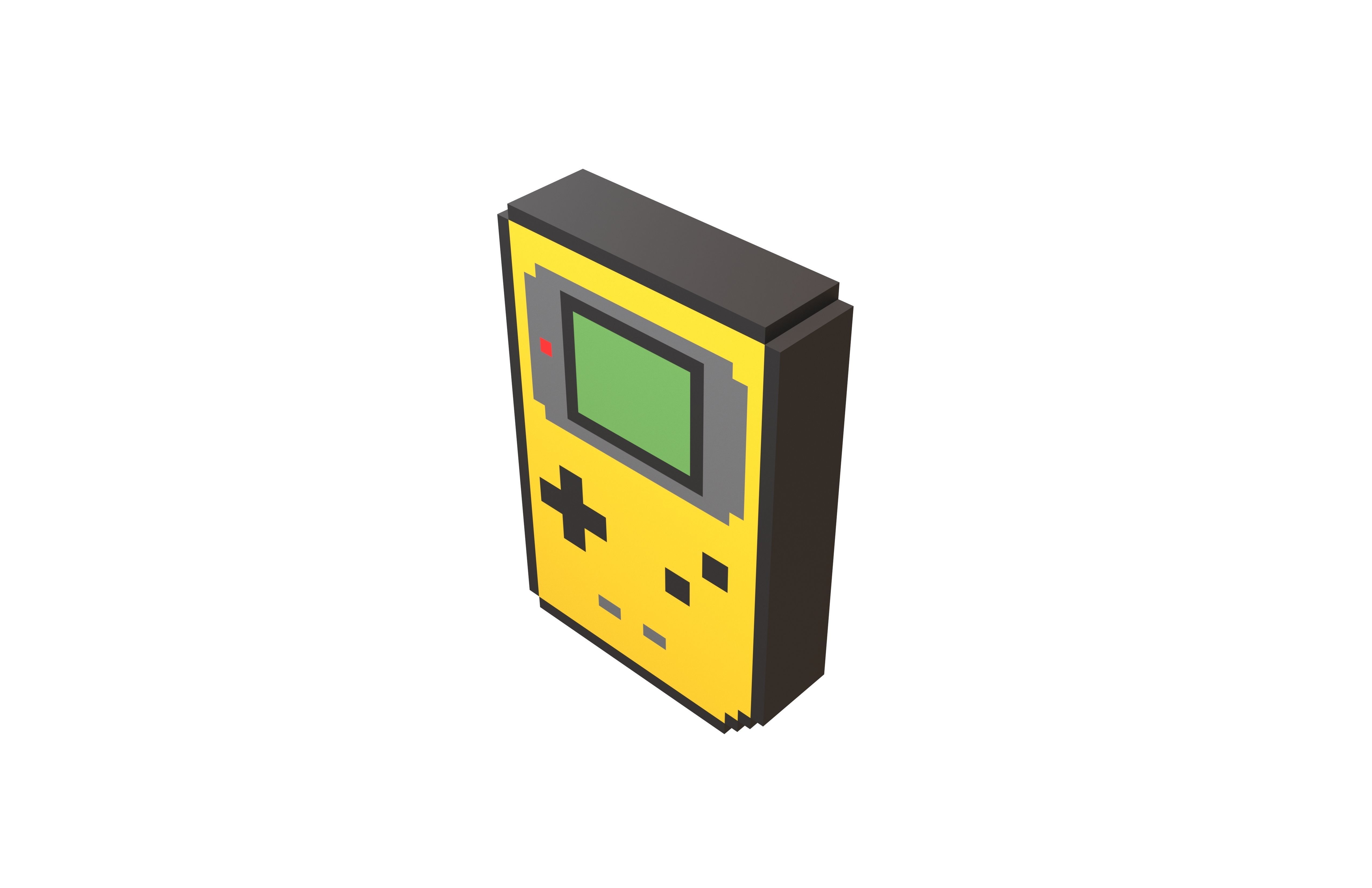 3D model Pixel Gameboy v1 003 VR / AR / low-poly | CGTrader