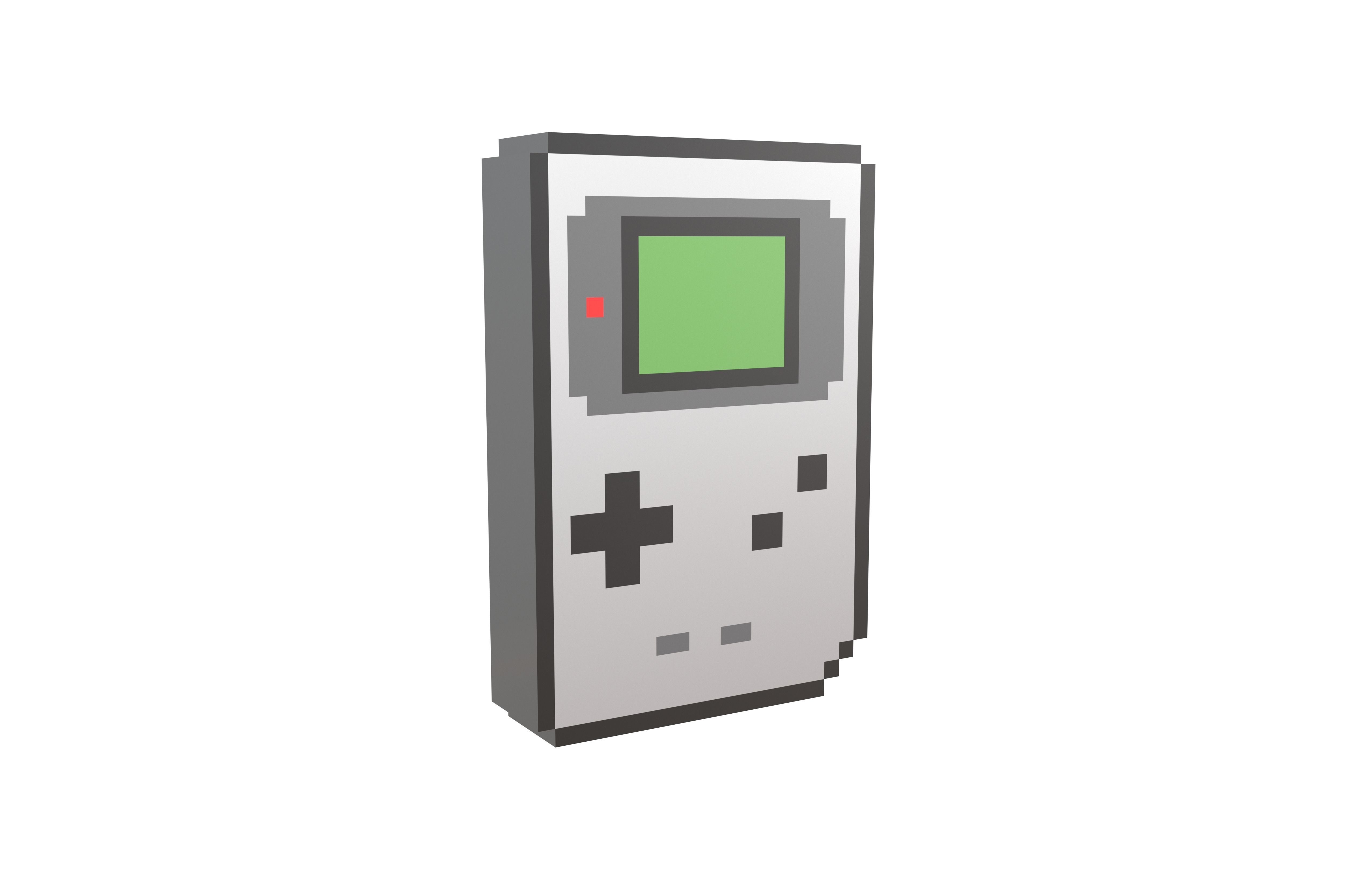 3D model Pixel Gameboy v1 009 VR / AR / low-poly | CGTrader