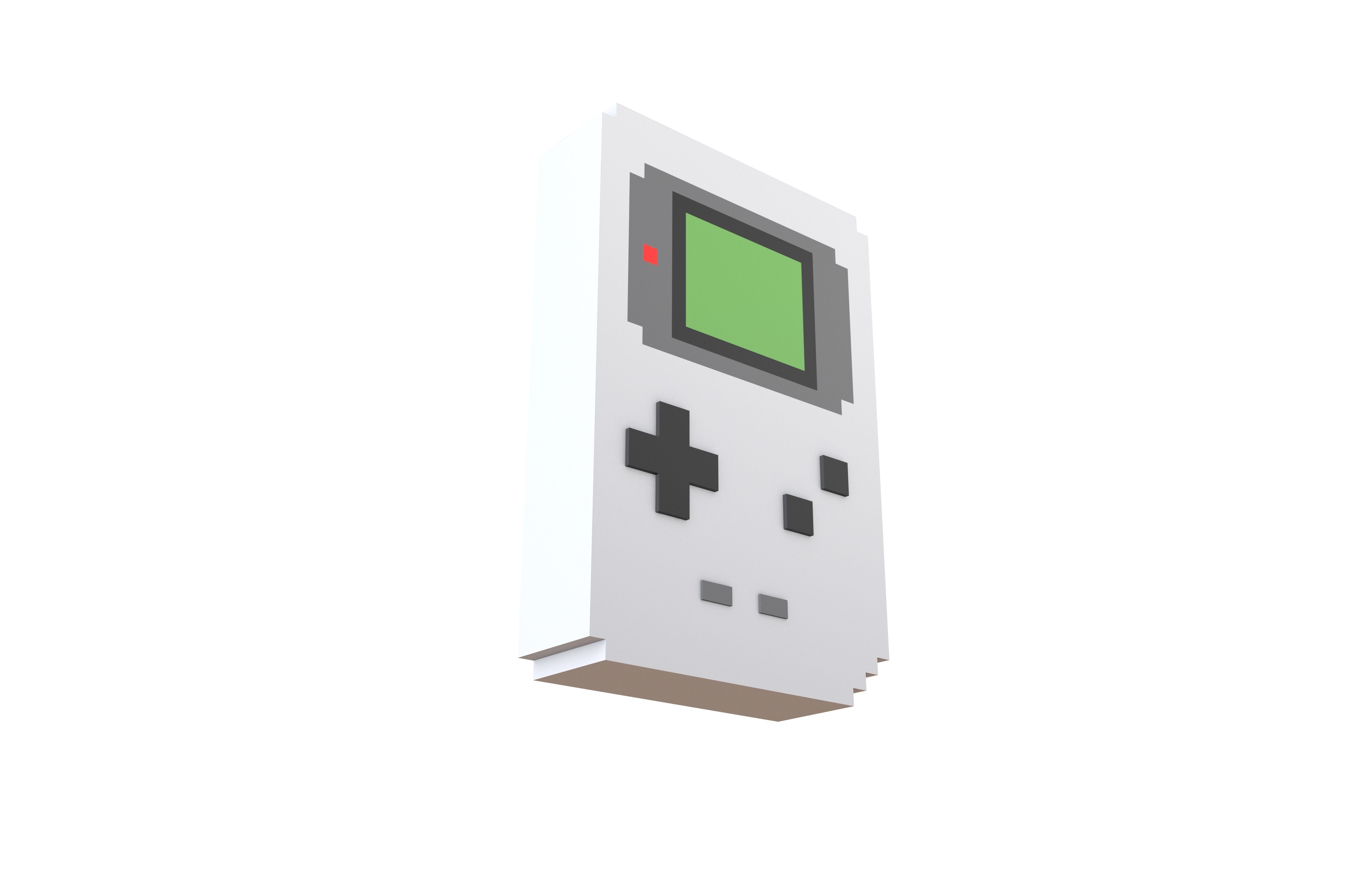 3D model Pixel Gameboy v2 001 VR / AR / low-poly | CGTrader