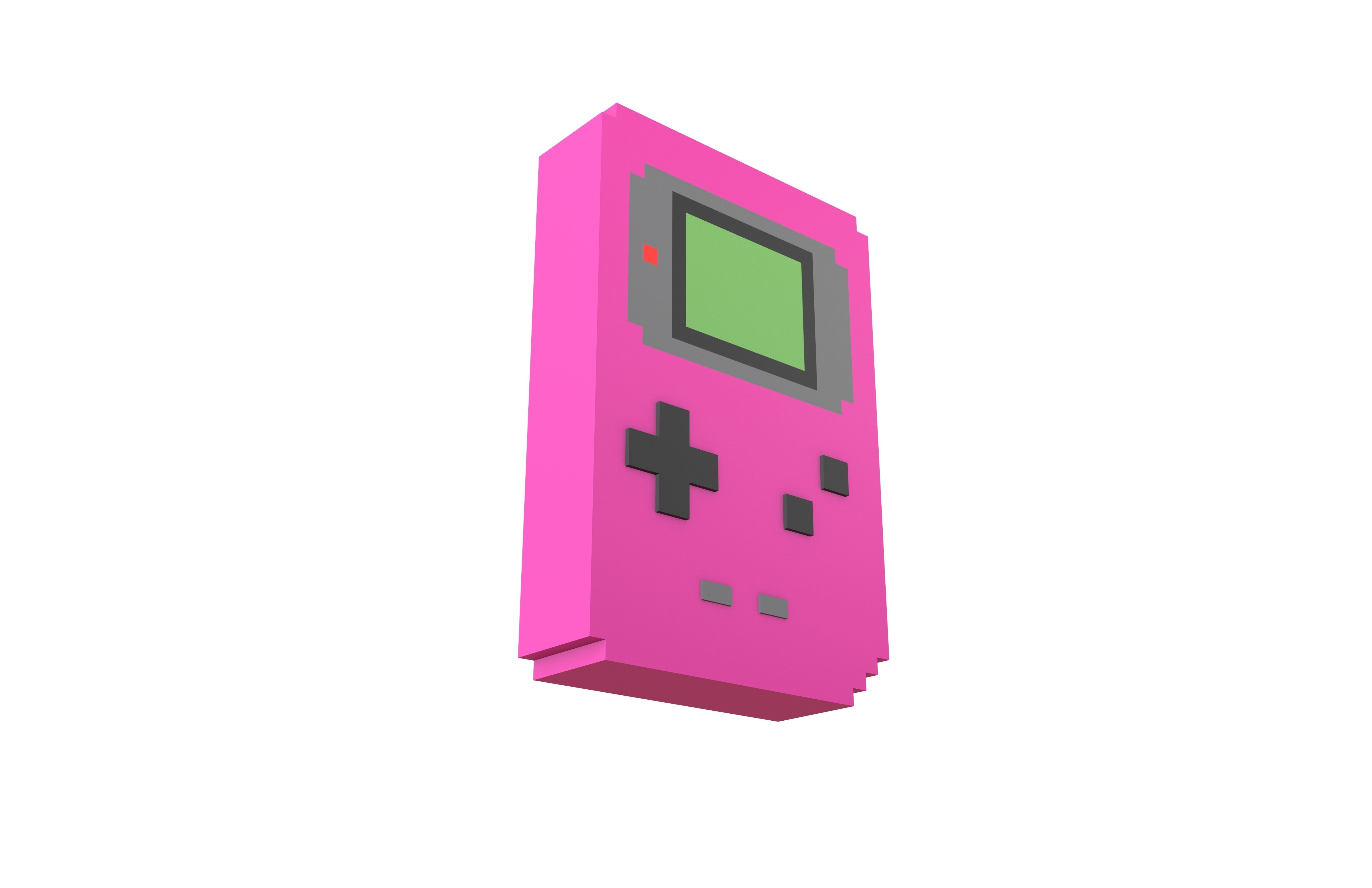 3D model Pixel Gameboy v2 006 VR / AR / low-poly | CGTrader