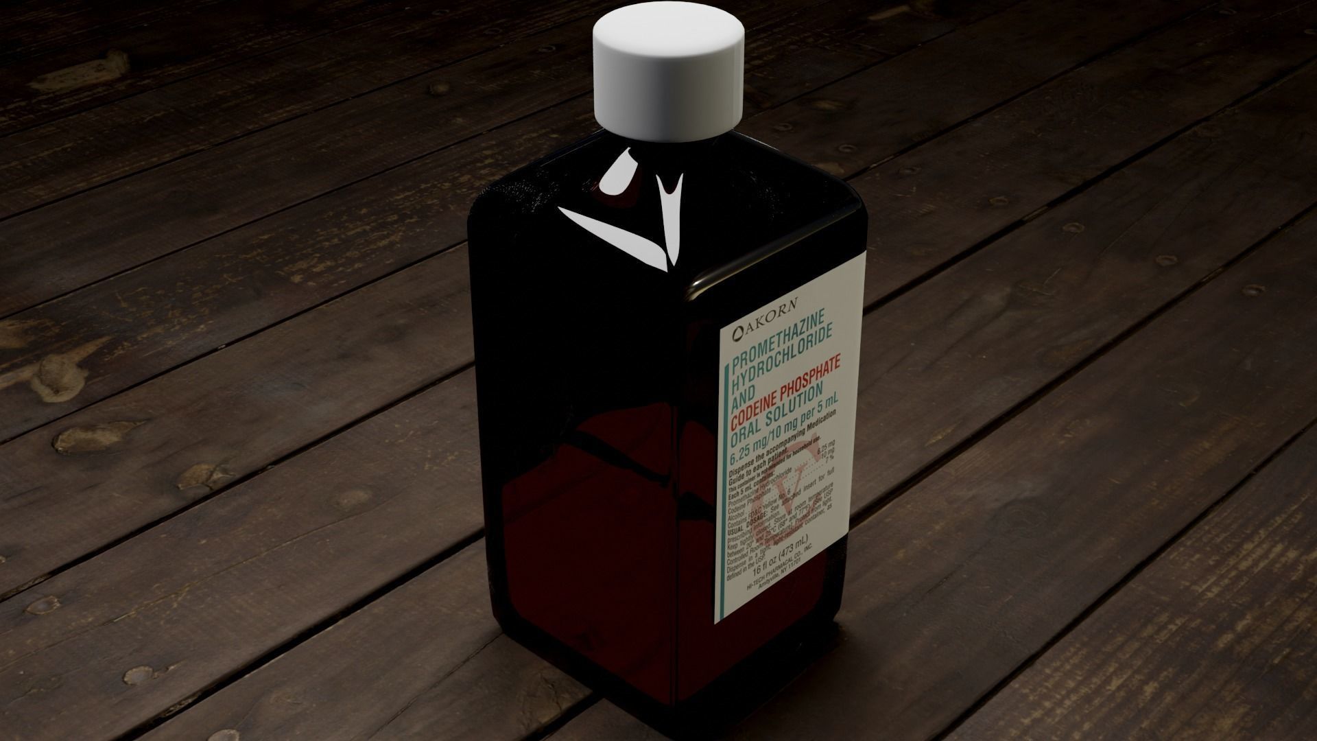 Promethazine bottle 3D model | CGTrader