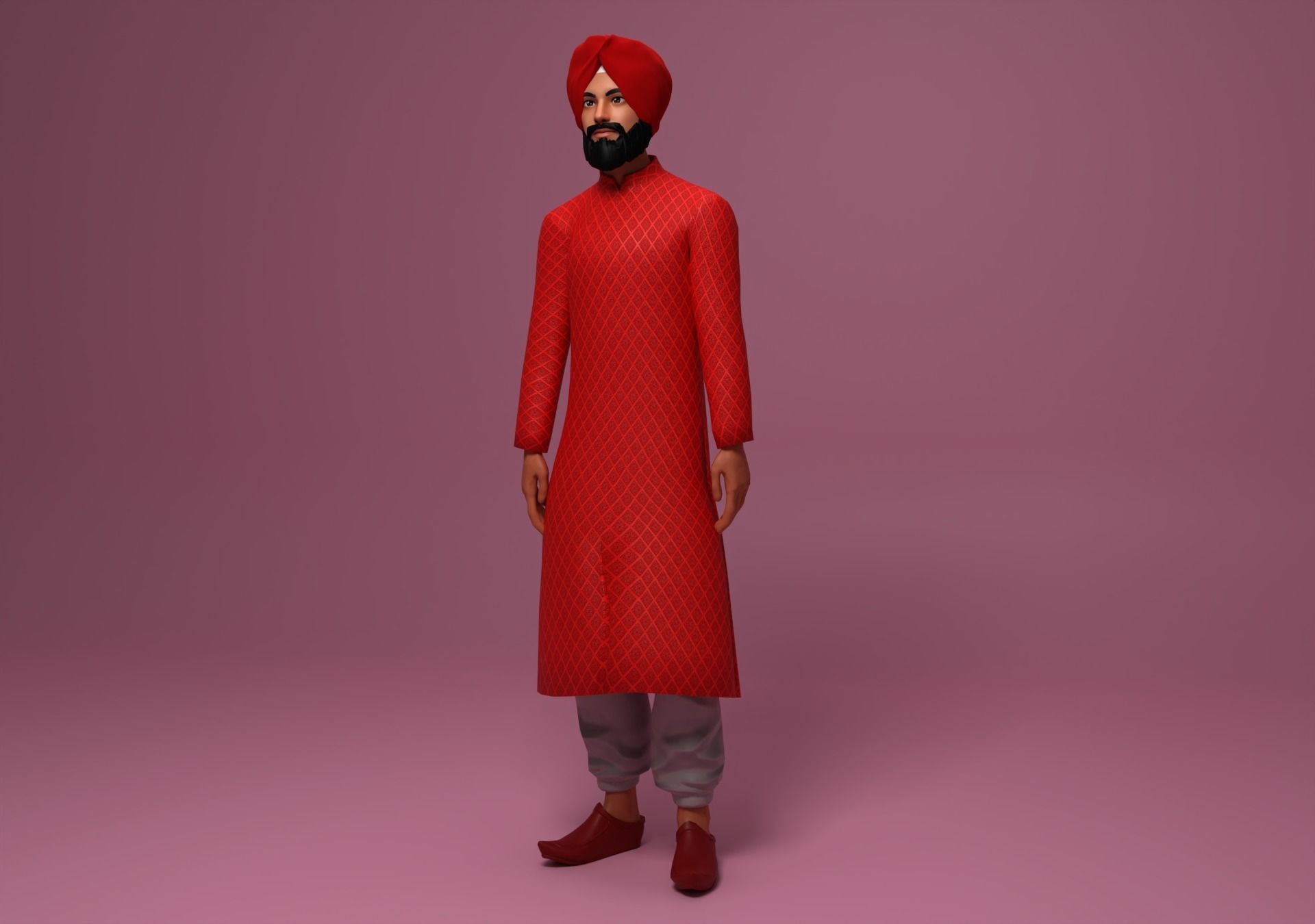 3D model Sikh Sardar ji 3D Character VR / AR / low-poly | CGTrader