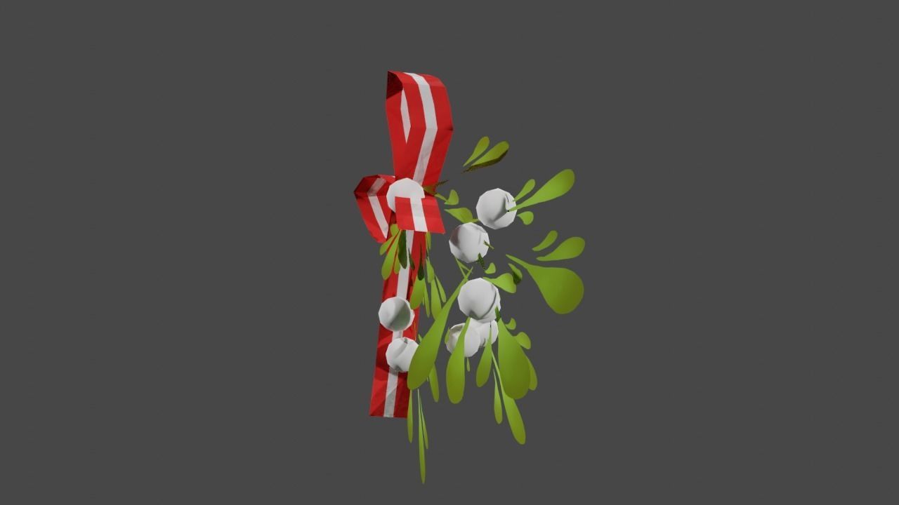 Sprig of mistletoe 3D model | CGTrader