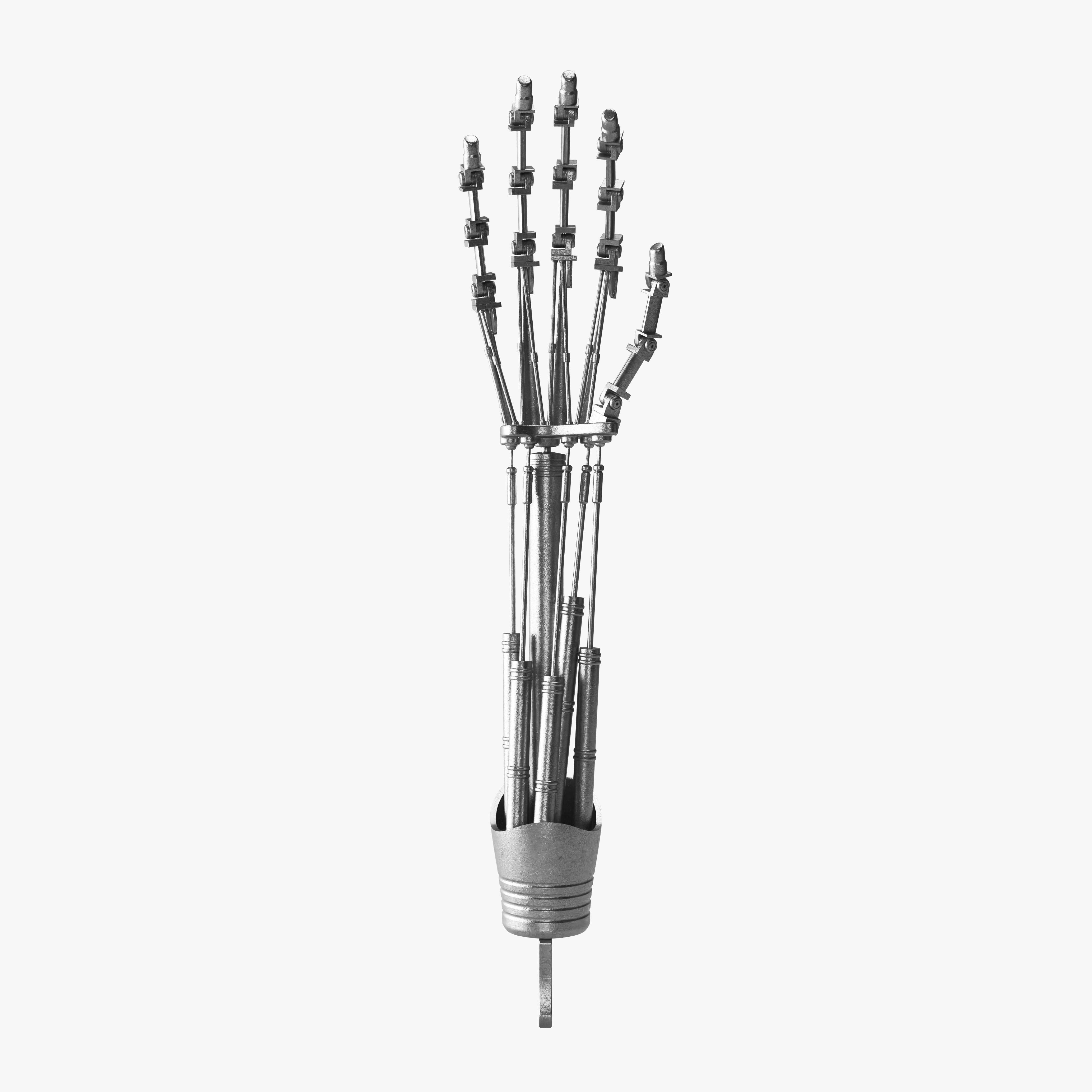 Robotic Metal Mechanical Arm 3D model | CGTrader