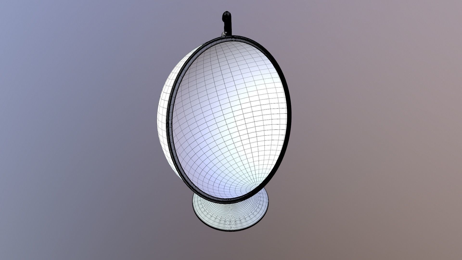 Hemisphere Hanging Chair 3D model | CGTrader