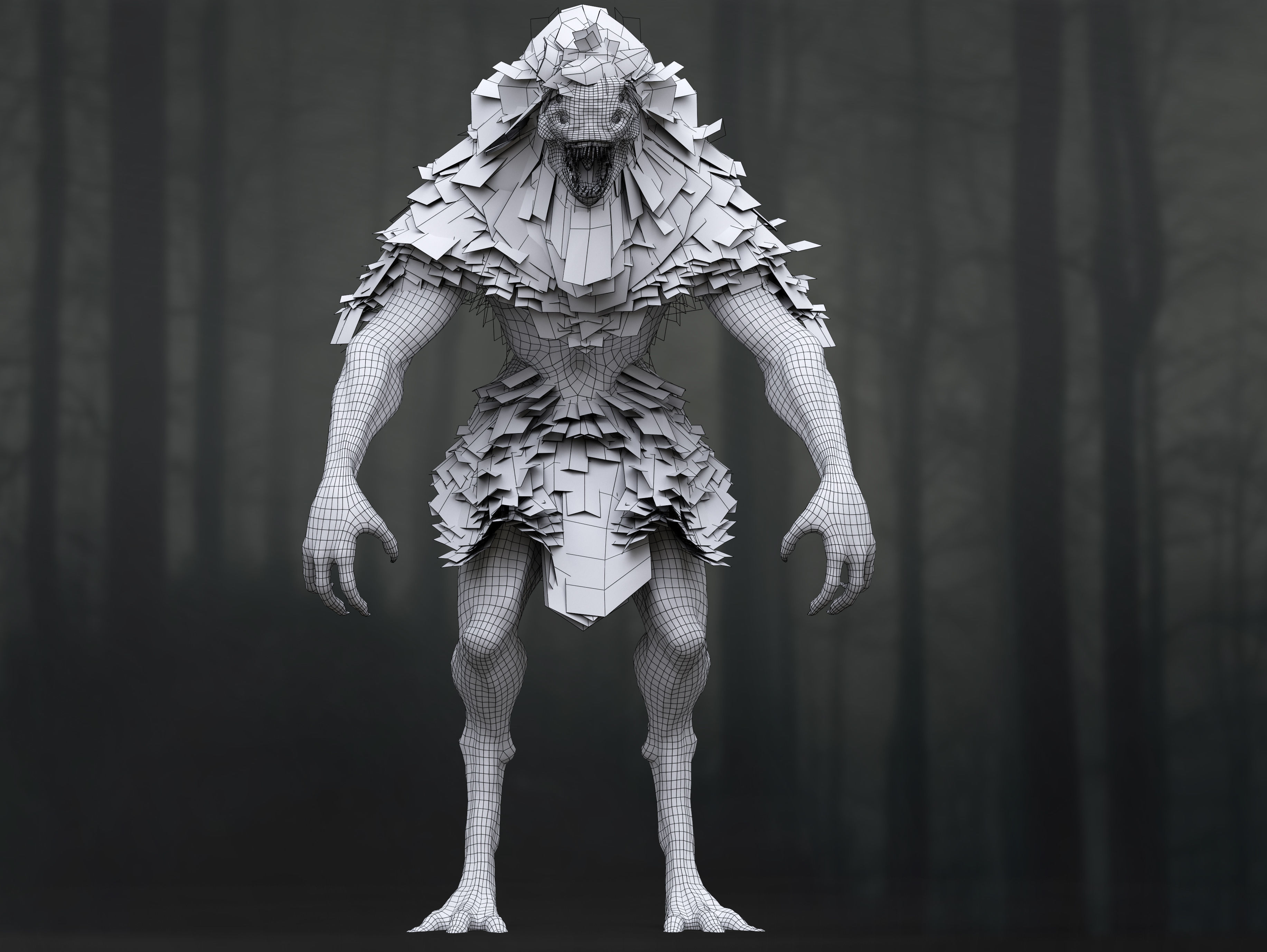 3D model Wendigo VR / AR / low-poly rigged | CGTrader