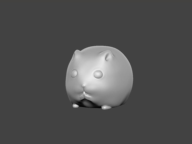 Hamster 3D model 3D printable | CGTrader