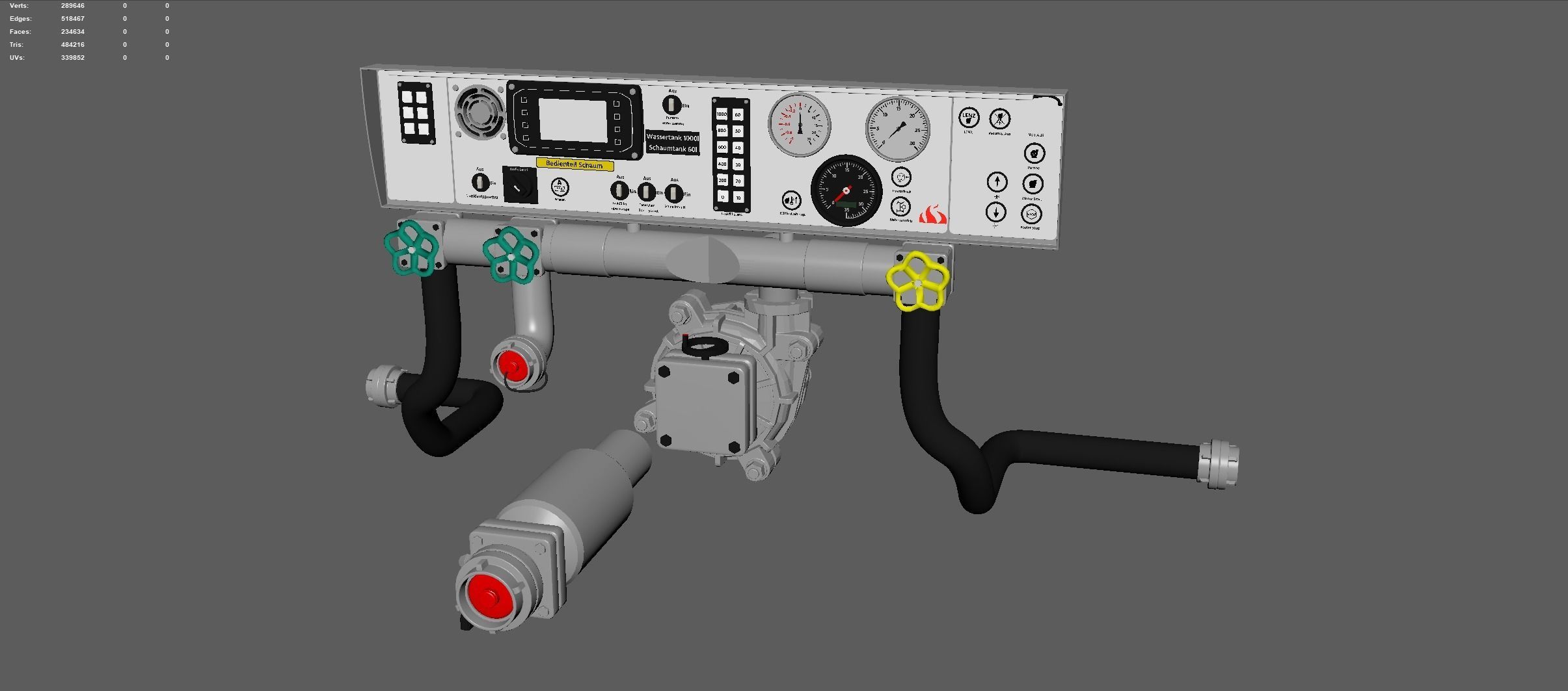 Fire Pump 3D model | CGTrader
