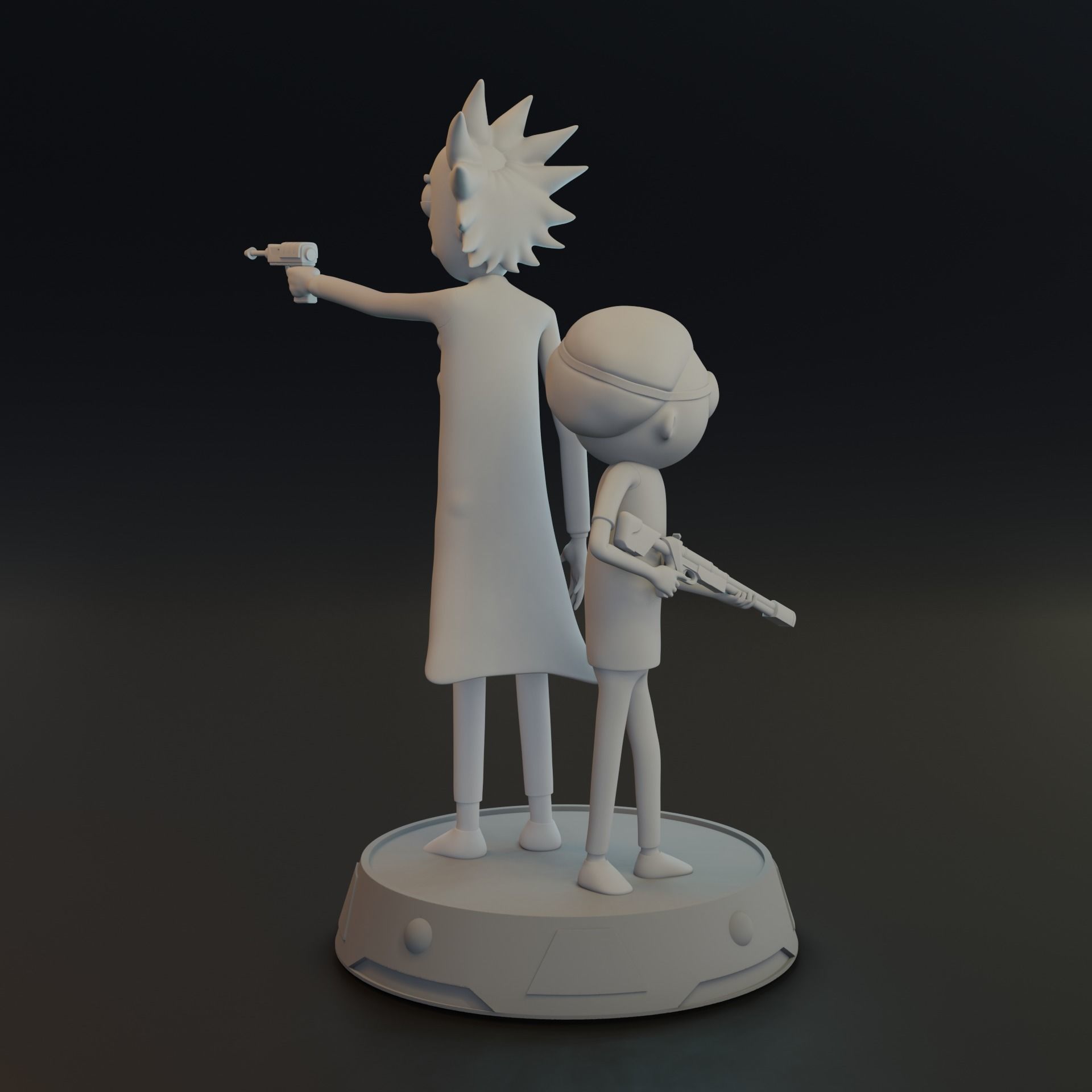 Rick and Morty 3D model 3D printable | CGTrader