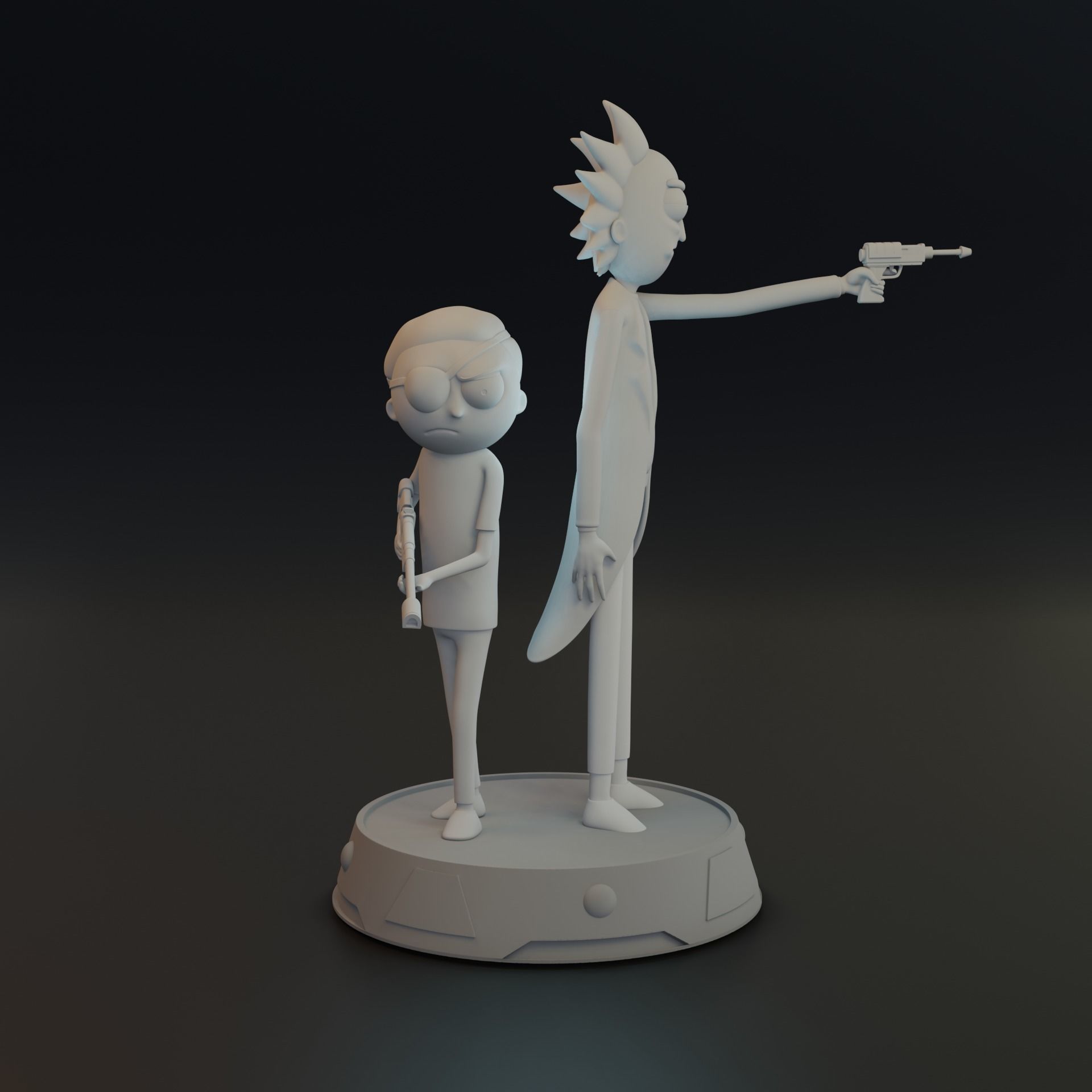 Rick and Morty 3D model 3D printable | CGTrader