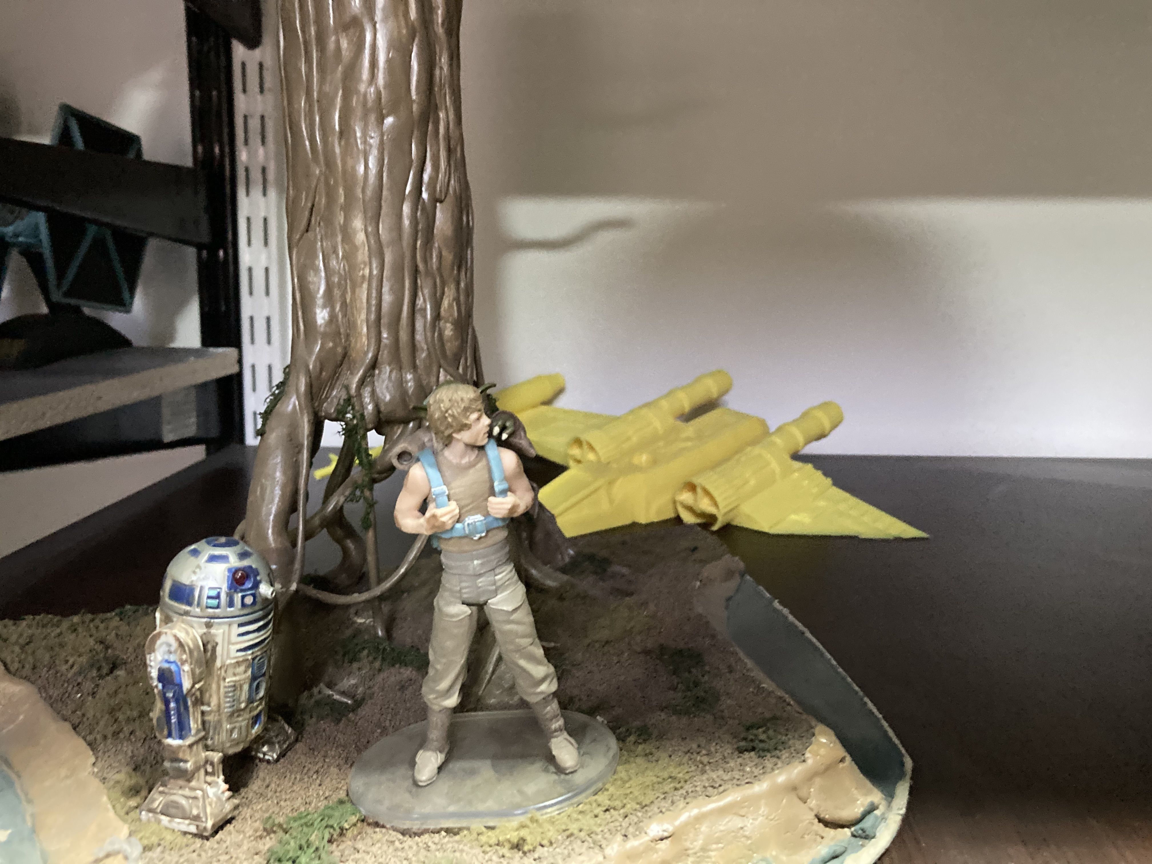 Dagobah Crashed X-wing 3D model 3D printable | CGTrader