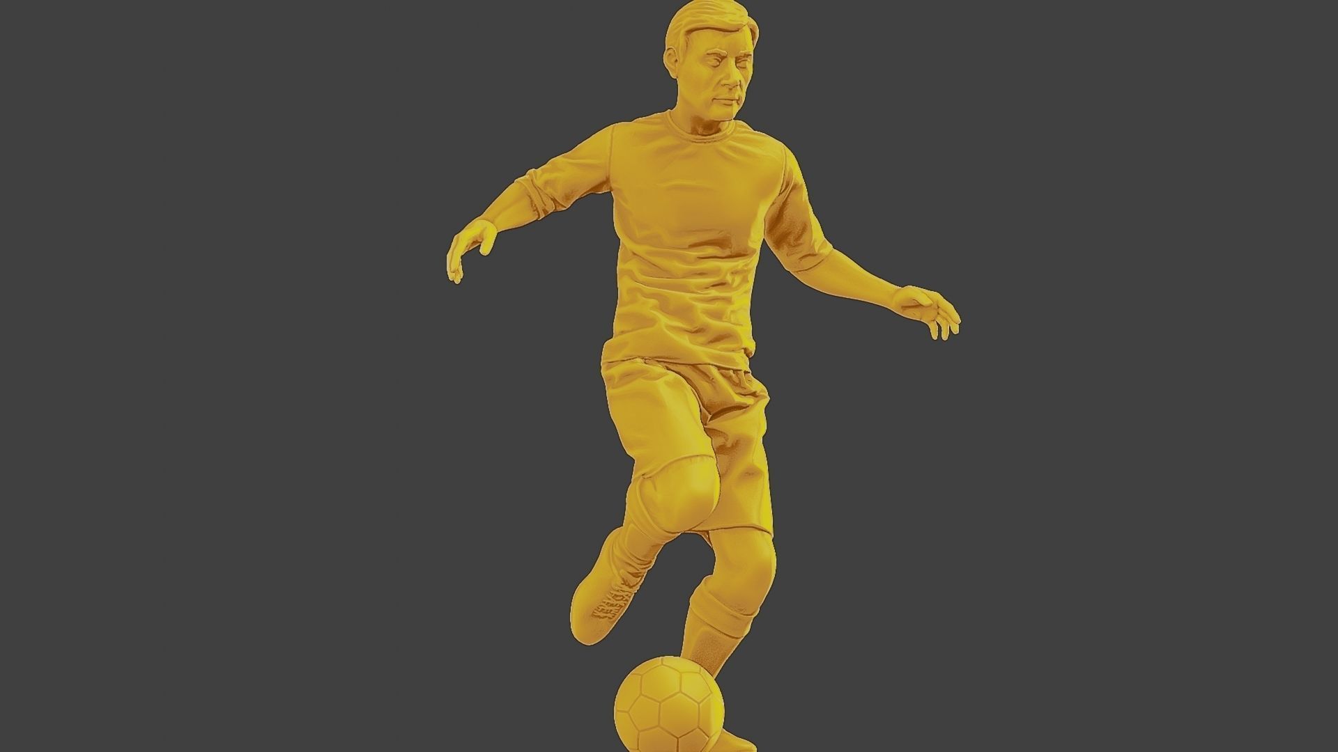 Soccer Player SP 005 3D model 3D printable | CGTrader