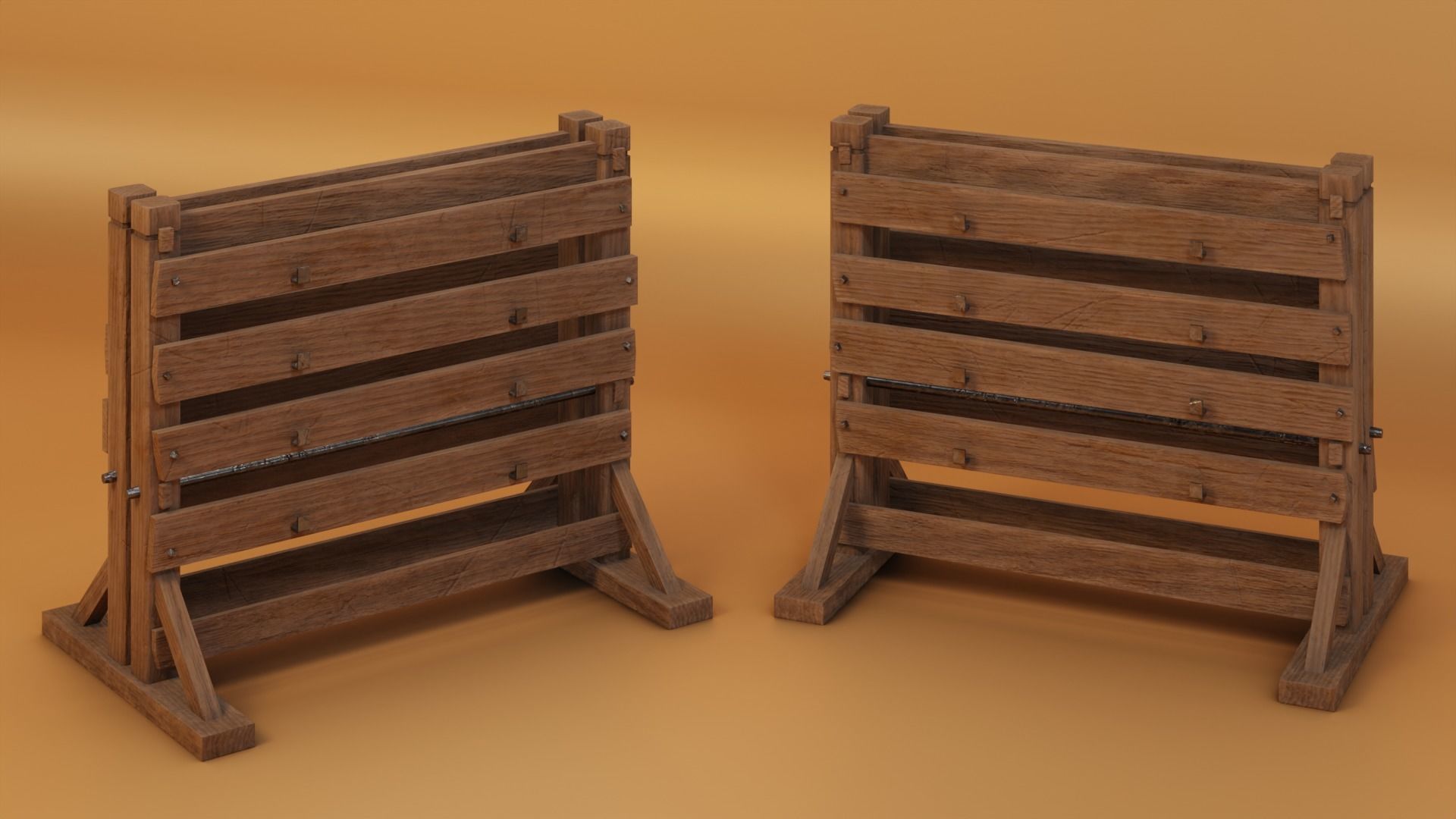 Medieval Weapon Racks free VR / AR / low-poly 3D model | CGTrader