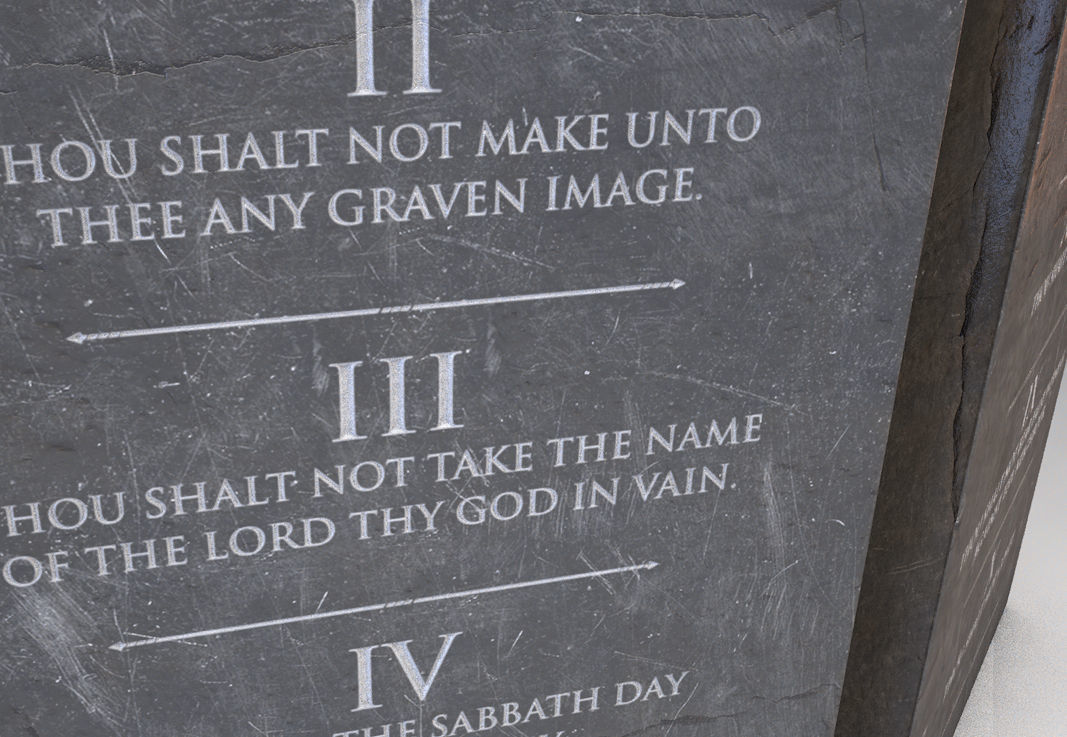 Ten Commandment Tablets 3D model | CGTrader