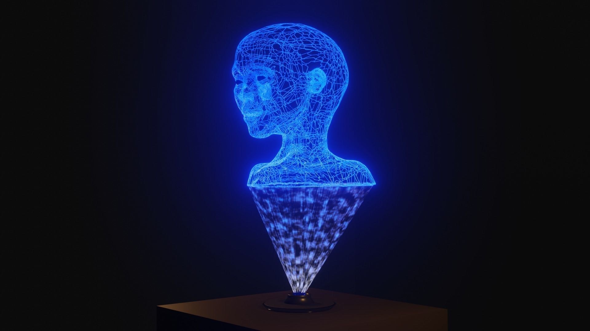 3D model Sci-fi human scan projection VR / AR / low-poly | CGTrader