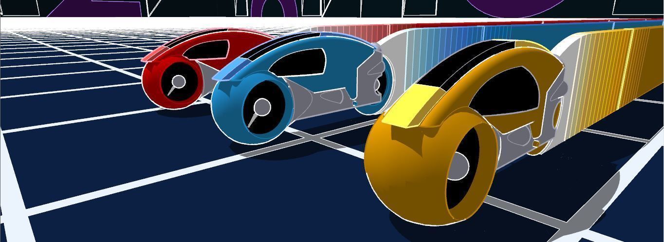 TRON GAMES GRID LIGHTCYCLES 3D model | CGTrader