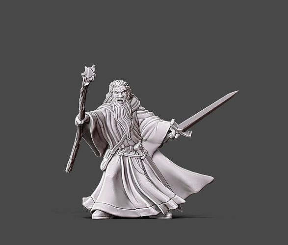 Wizard - 35mm scale 3D model 3D printable | CGTrader