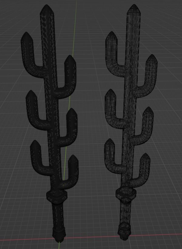Chiljido - Korean Seven Branch Sword free 3D model 3D printable | CGTrader