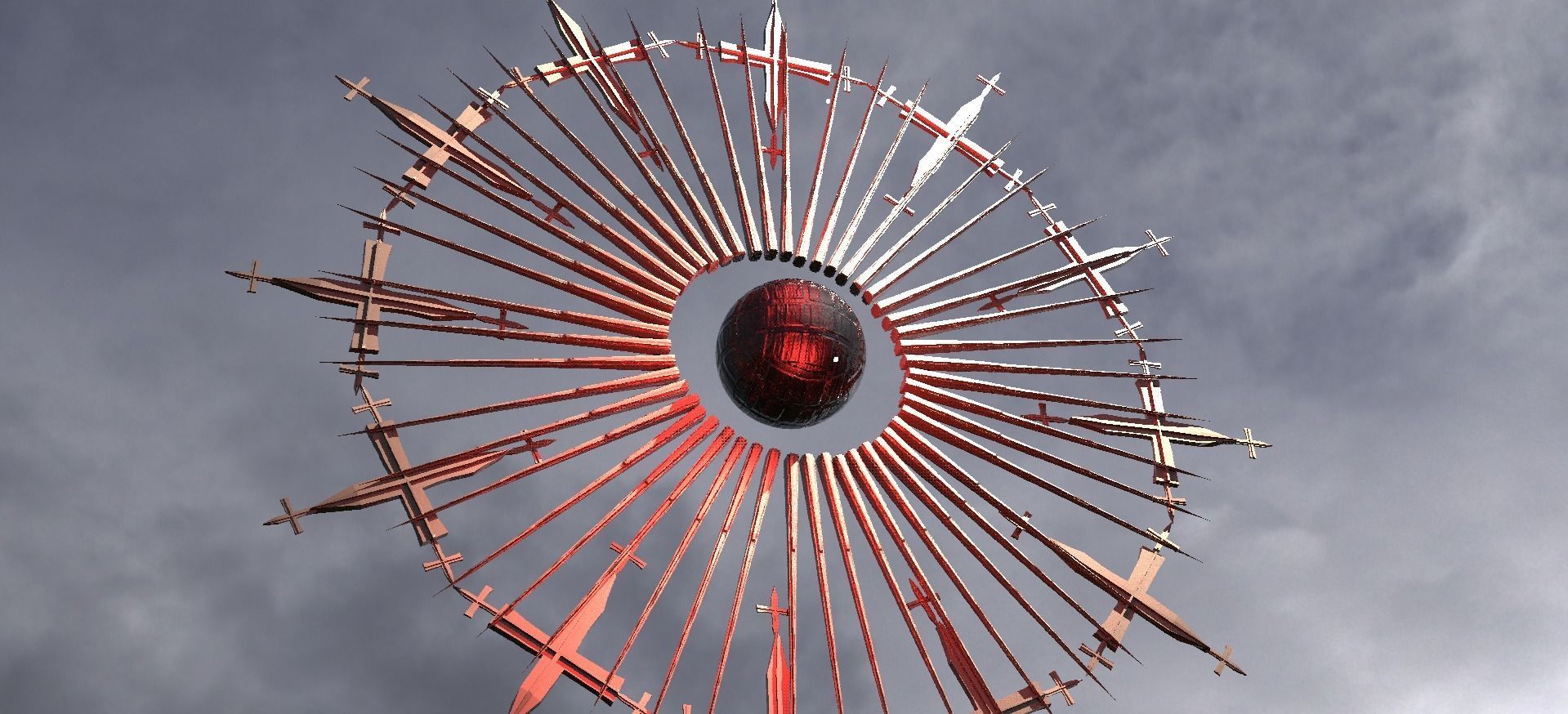 Golden Angel Vortex ring 3 3D model | CGTrader