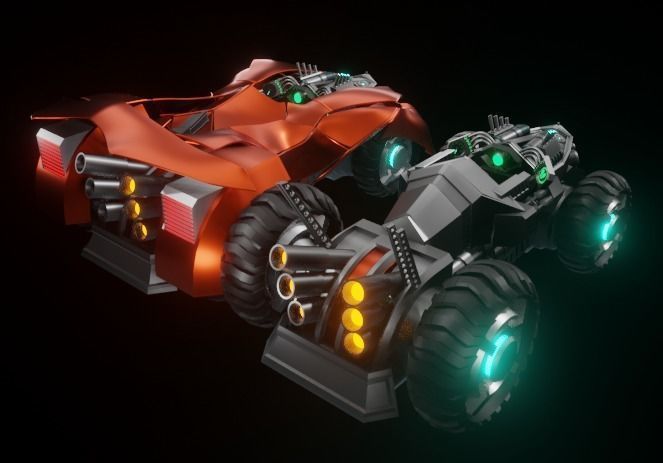 3D model Sci Fi racing vehicle VR / AR / low-poly | CGTrader