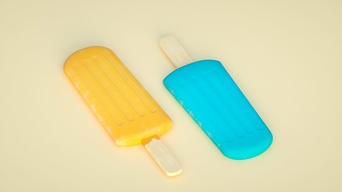 popsicle popsicle popsicle two popsicles 3D model | CGTrader