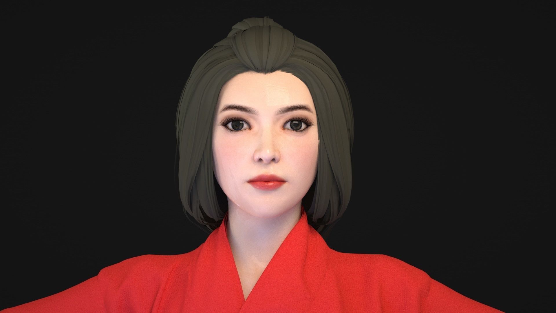 Cartoon Hanfu women Hanfu chest-length skirts 3D model | CGTrader