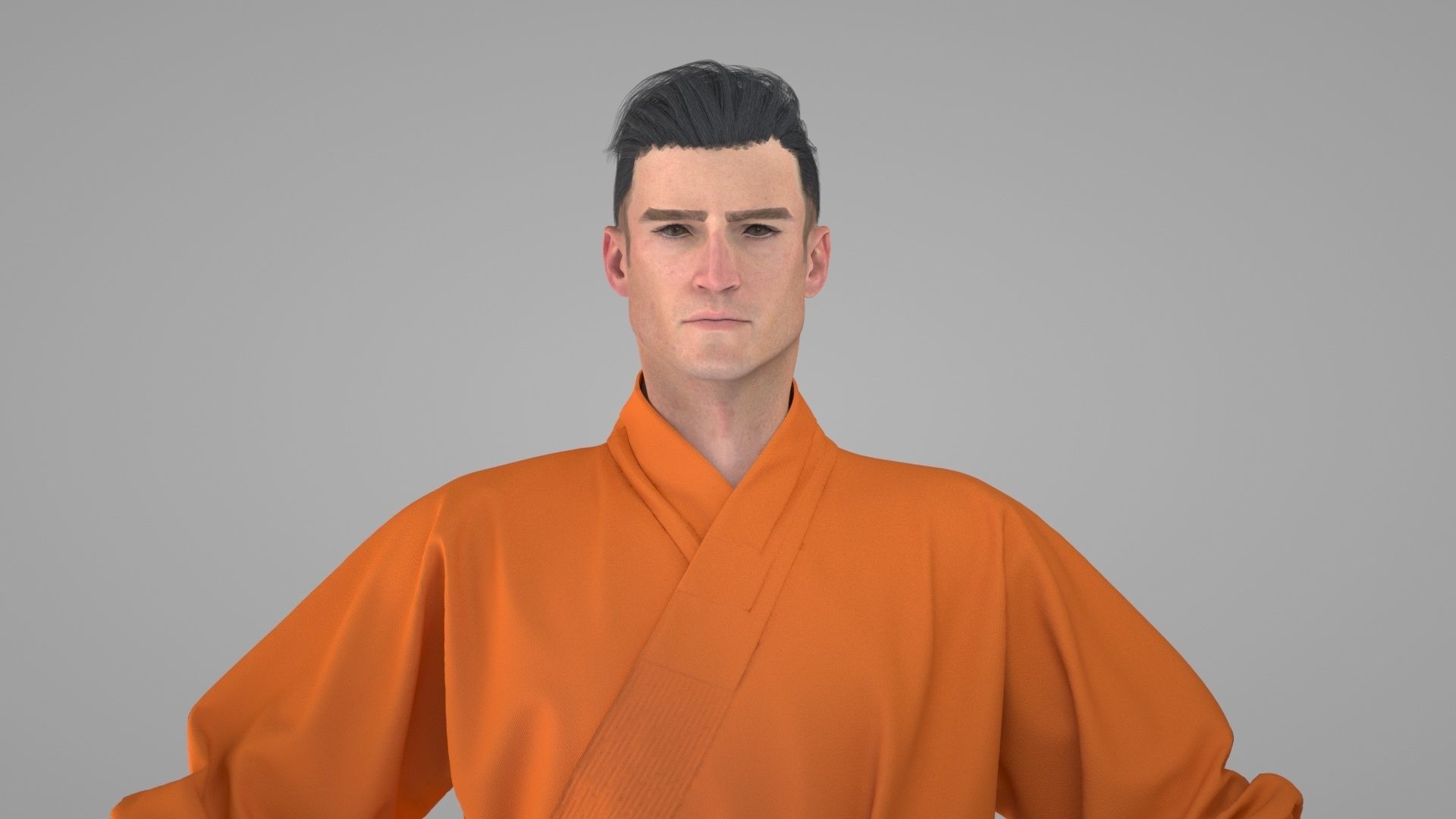 Shaolin Lay Disciple Monk Monk Master 3D model | CGTrader