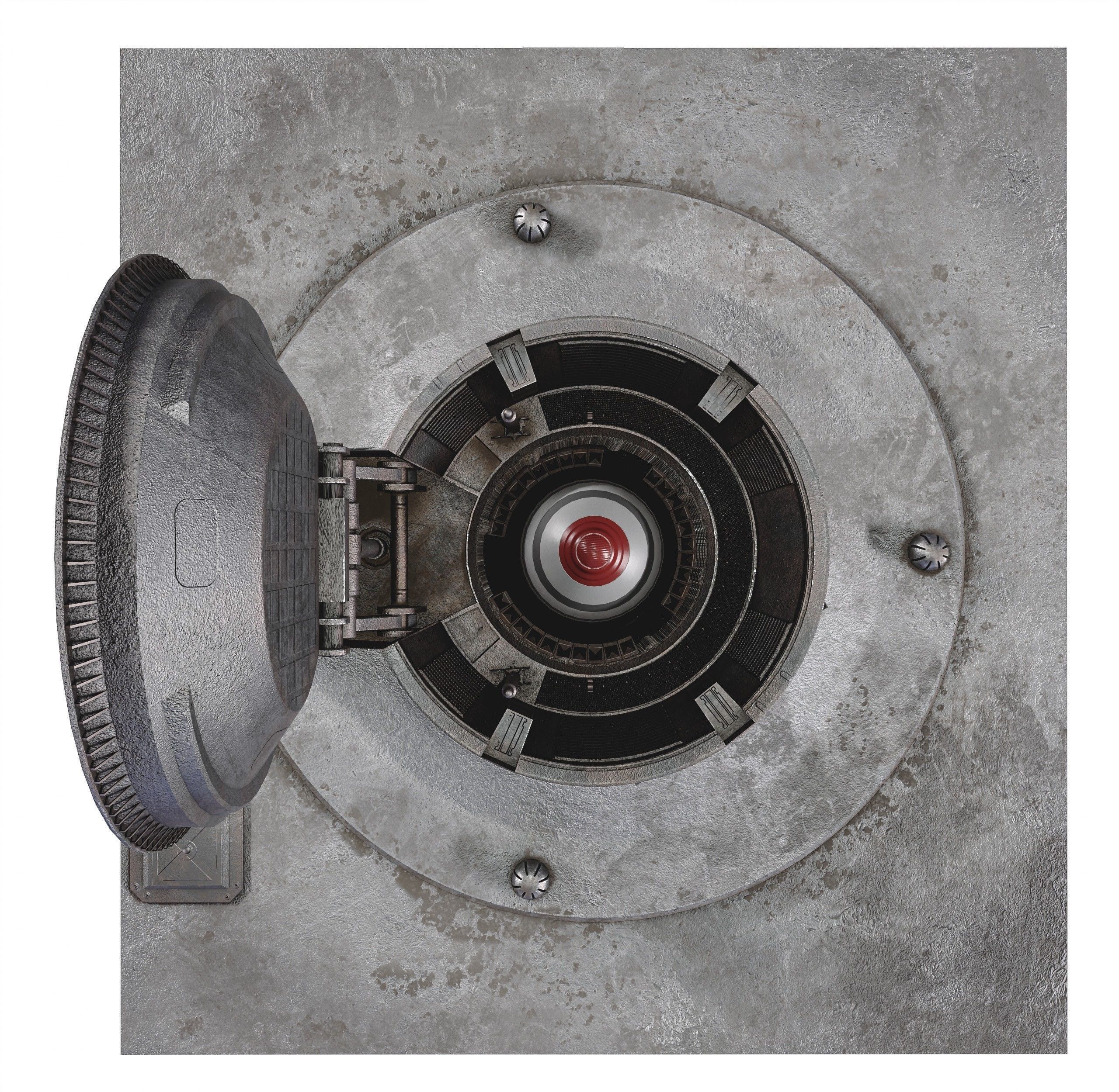 3D model Missile Silo With Ballistic Missile VR / AR / low-poly | CGTrader