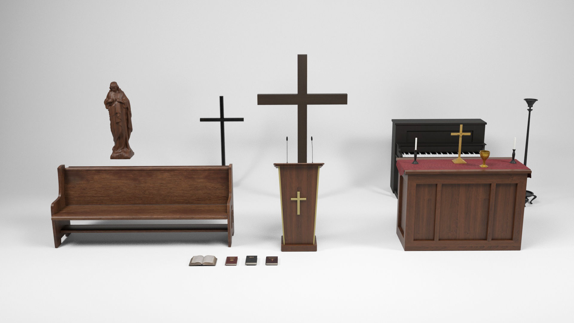 3D model Church Props VR / AR / low-poly | CGTrader