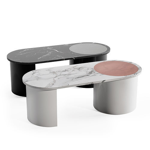BOWER Marble Contour TABLE 3D model | CGTrader