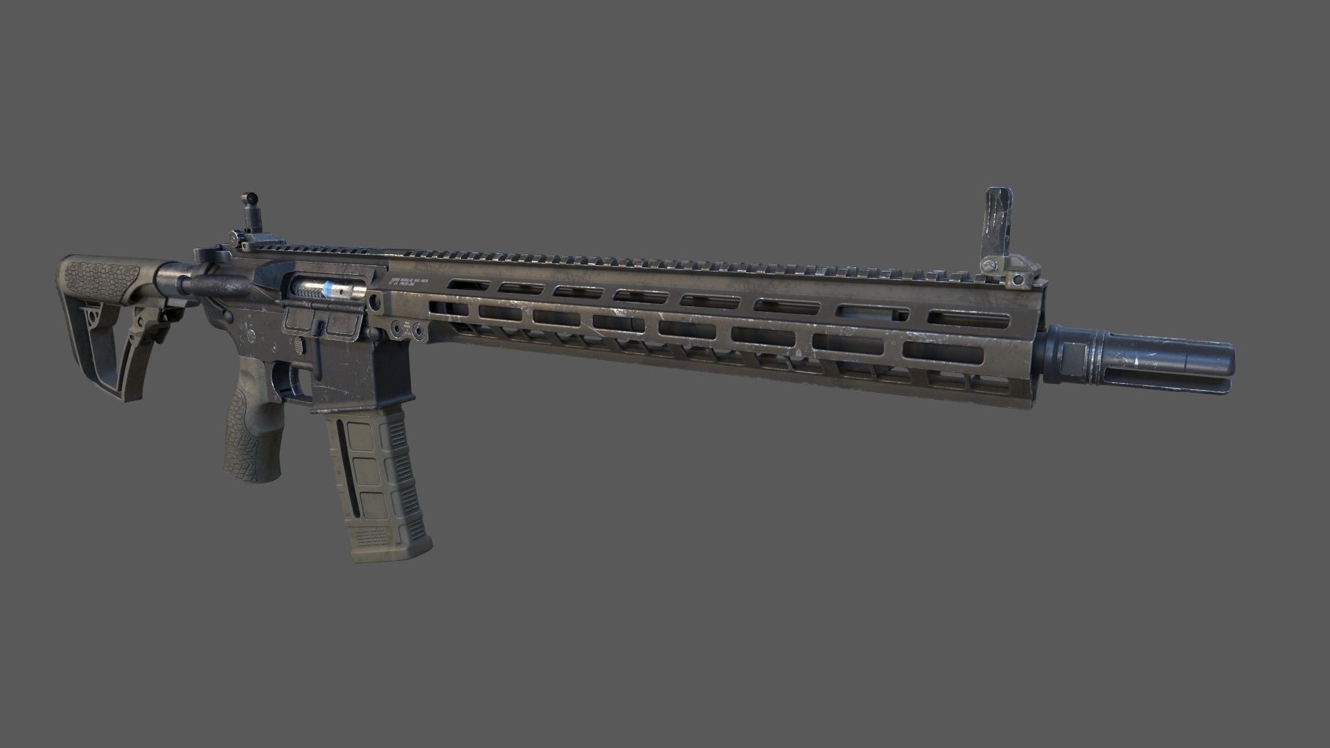 3D model Carbine M4A1 Assault Rifle MK18 VR / AR / low-poly | CGTrader