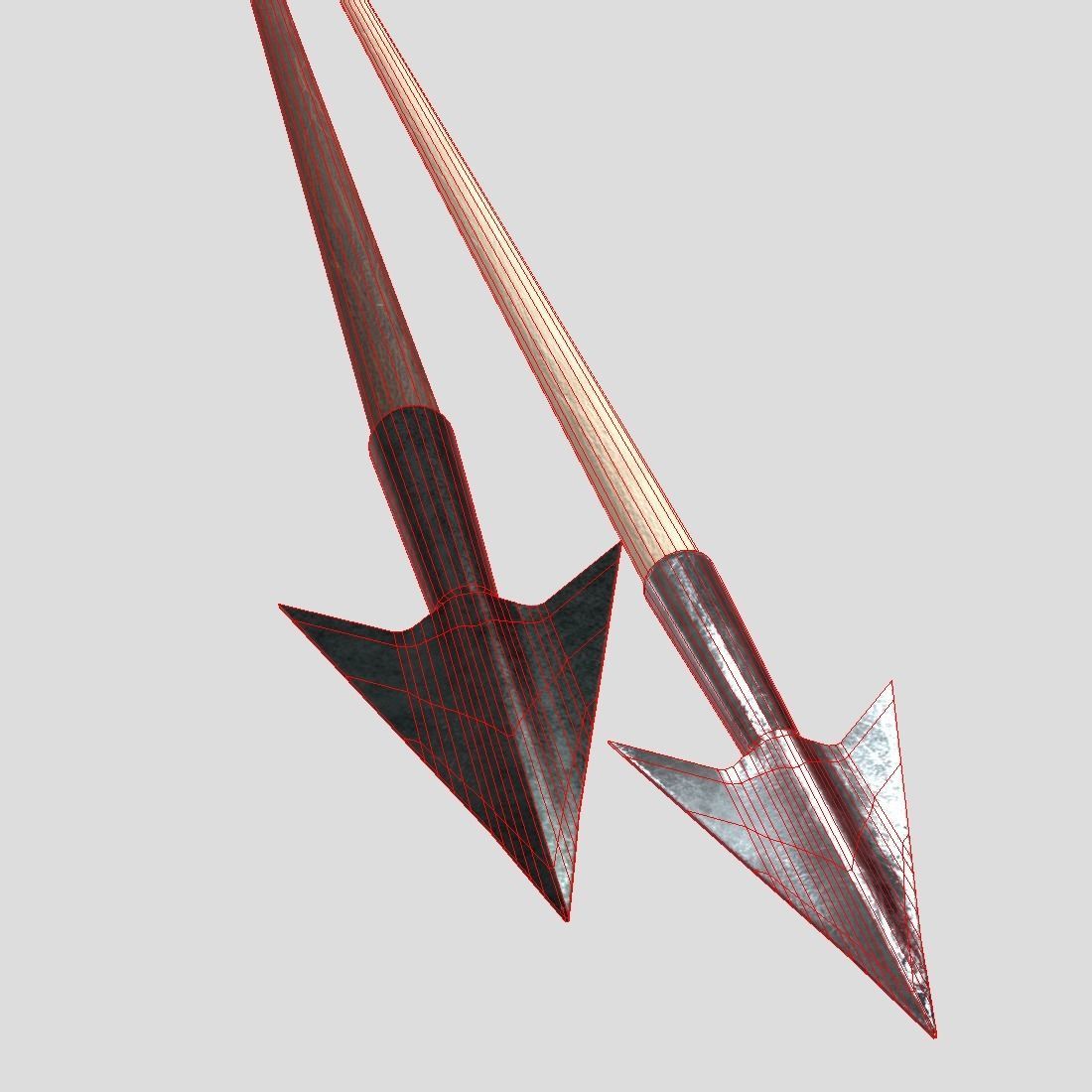 3D model Wooden Arrow 2 VR / AR / low-poly | CGTrader