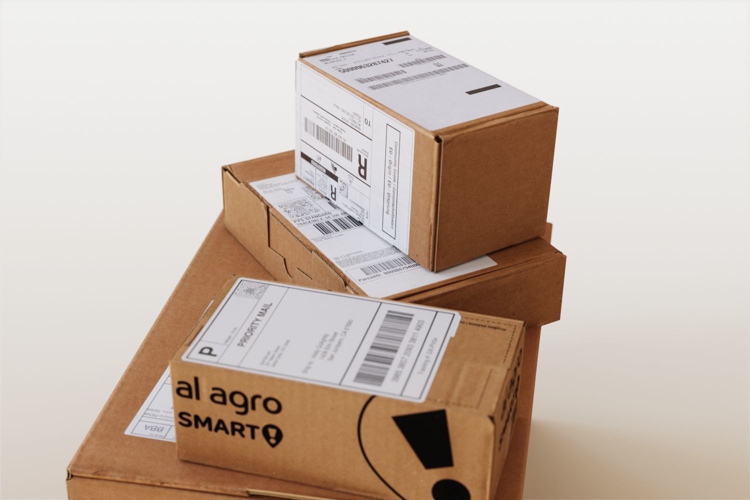Stack of cardboard packages 3D model | CGTrader