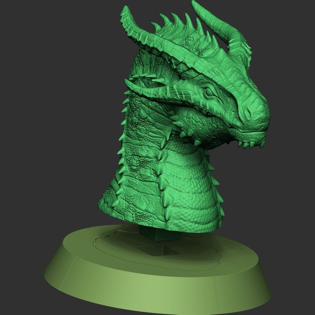 DRAGON BUST 3D model 3D printable | CGTrader