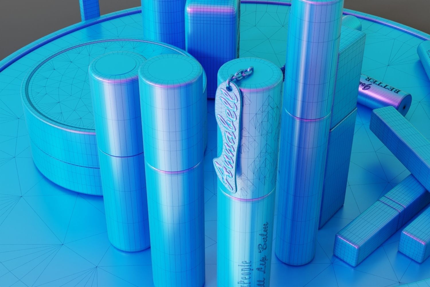 Set of makeup and skincare products 3D model | CGTrader