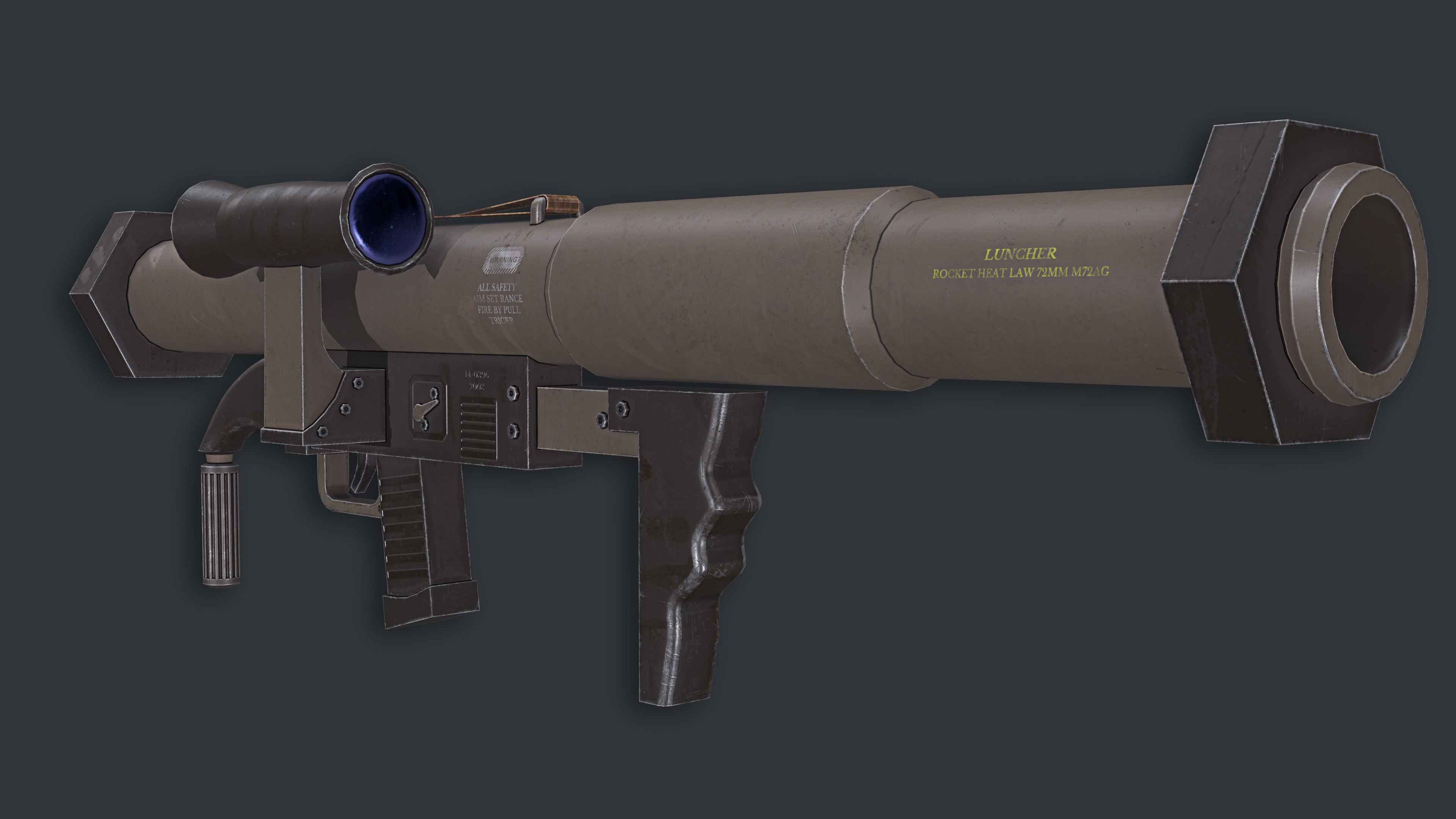 3D model Rocket Launcher Game Ready 4 VR / AR / low-poly | CGTrader