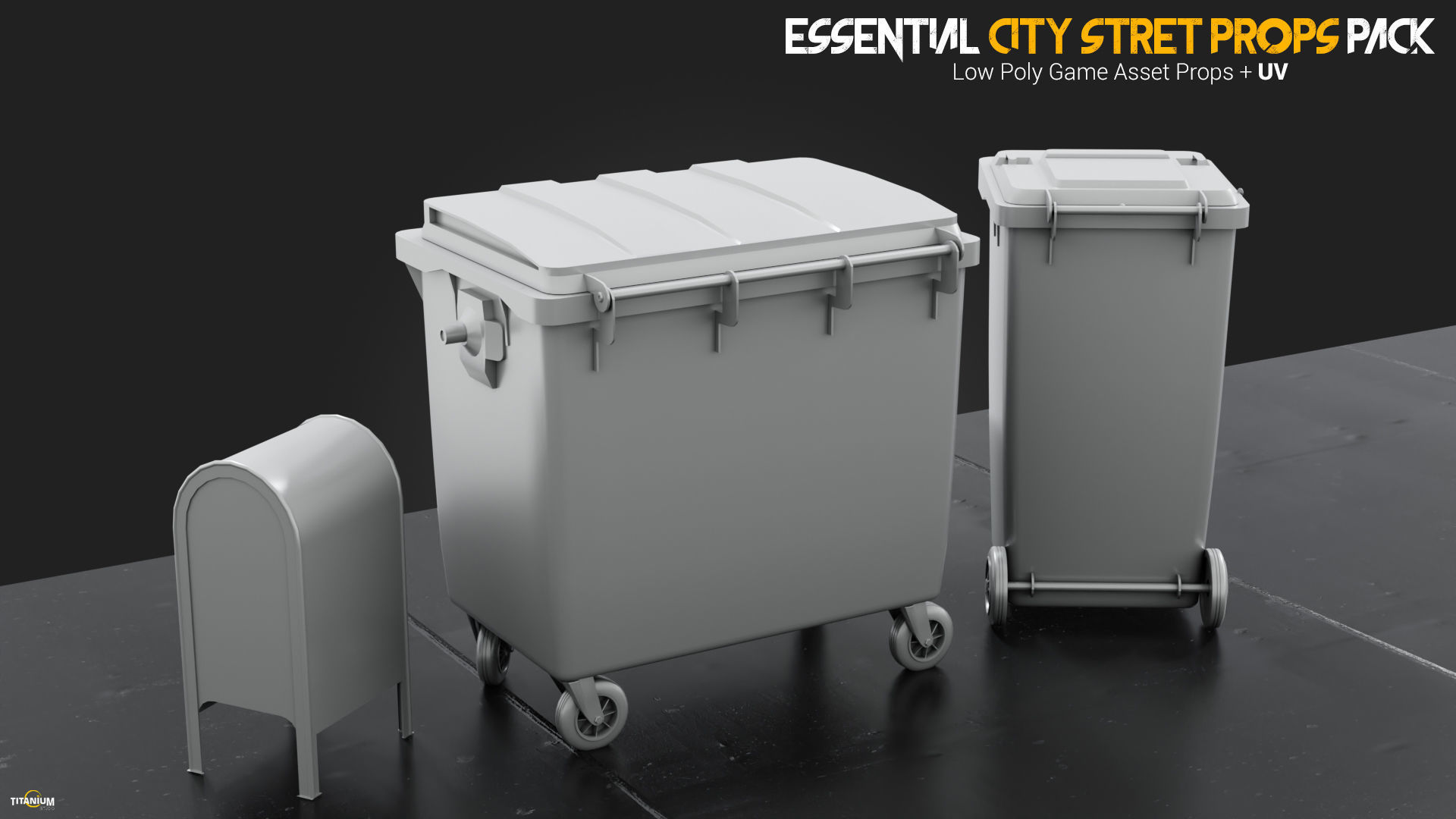 3D model Essential City Street Props Pack VR / AR / low-poly | CGTrader