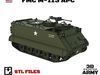 Armored vehicle M113 APC - STL files- vietnam war era 3D model 3D ...