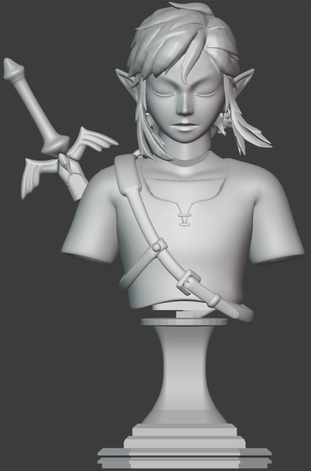 Link BOTW Printable Bust 3D model 3D printable | CGTrader
