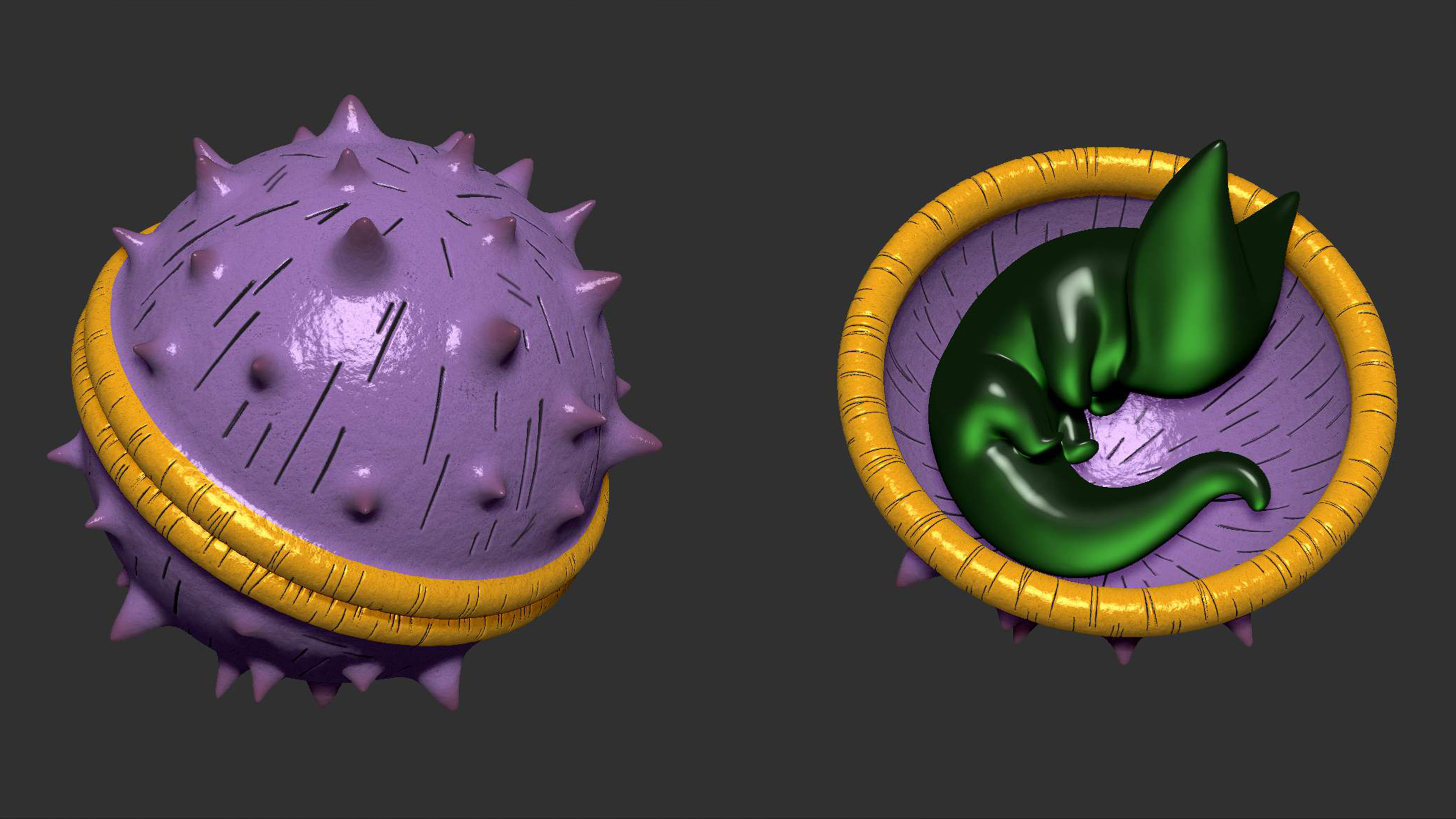 DRAGONBALL Z LARVA CELL AND COCOON 3D model 3D printable | CGTrader