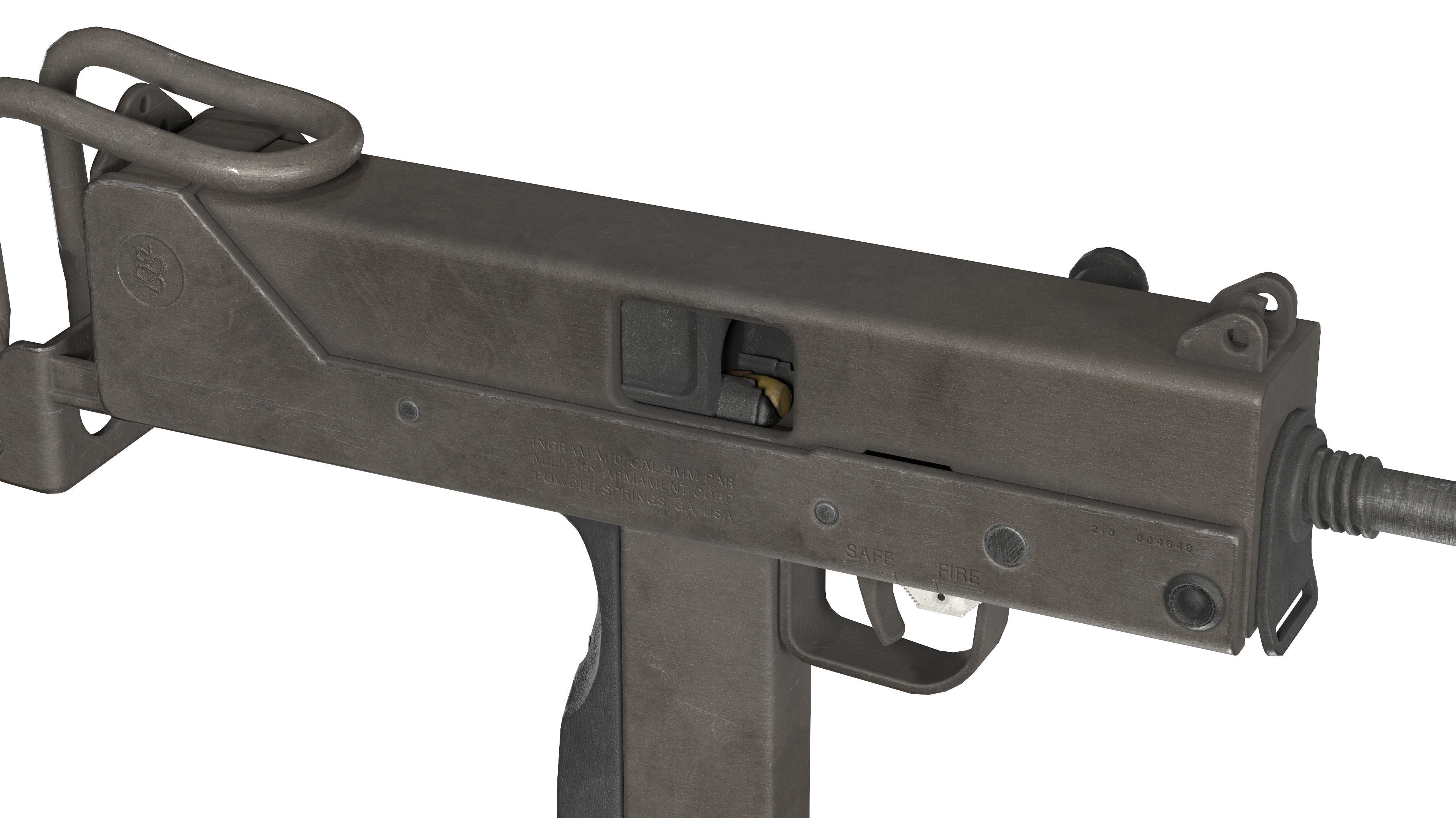 3D model SCIFI XOF MAC10 Submachingun VR / AR / low-poly | CGTrader