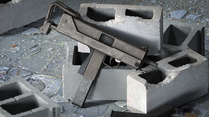 3D model SCIFI XOF MAC10 Submachingun VR / AR / low-poly | CGTrader